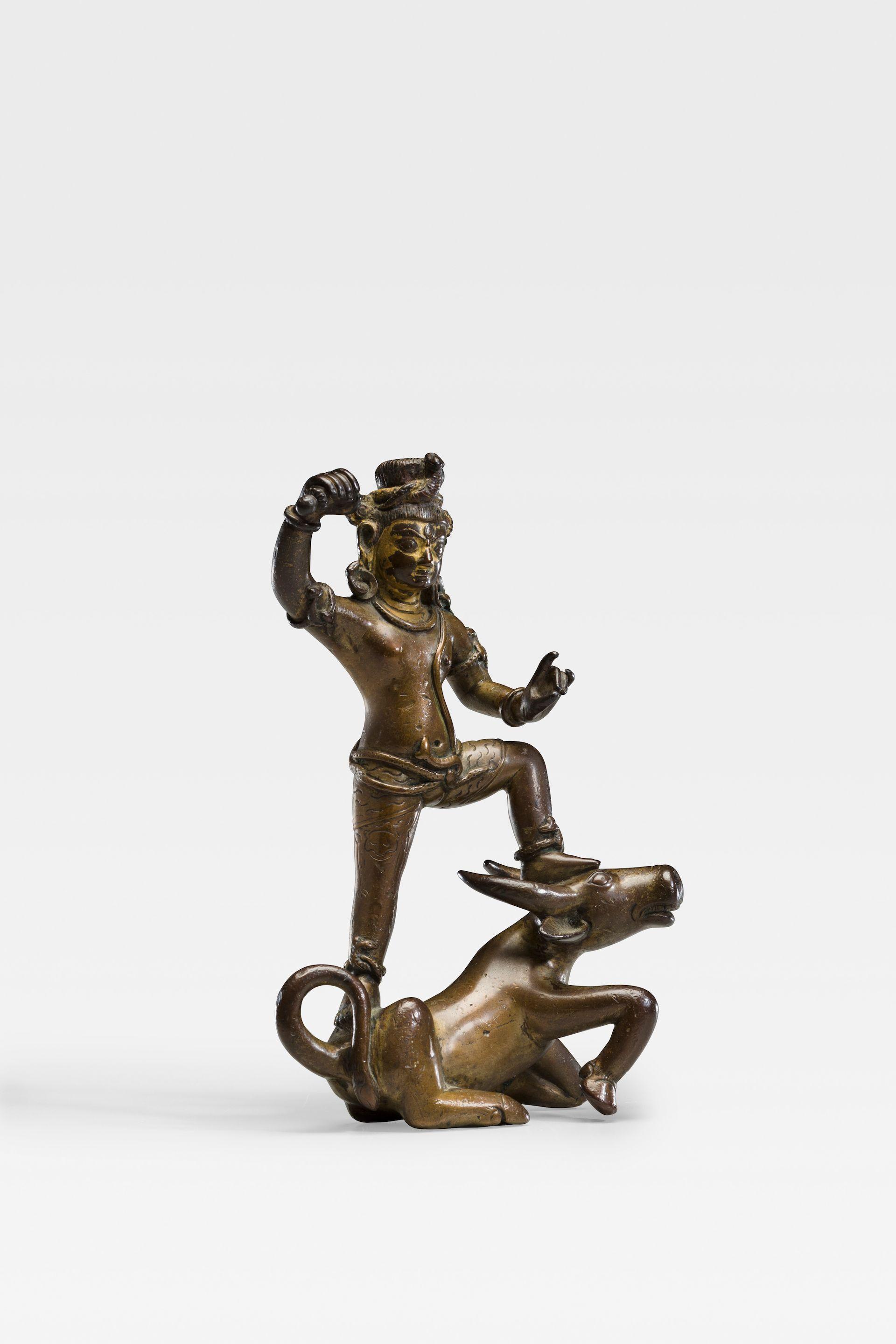 A Copper Figure Of Krishna Yamari | Art.Salon