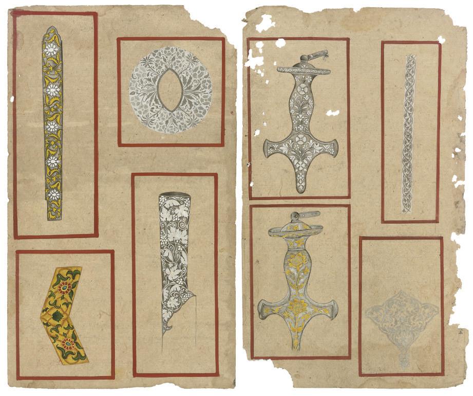 A Group of Designs For Sword Hilts | Art.Salon