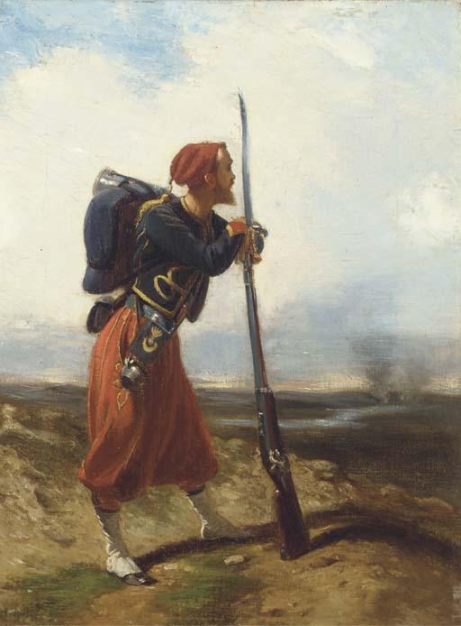 A rifleman of the 4th Zouave Regiment, circa 1856 | Art.Salon