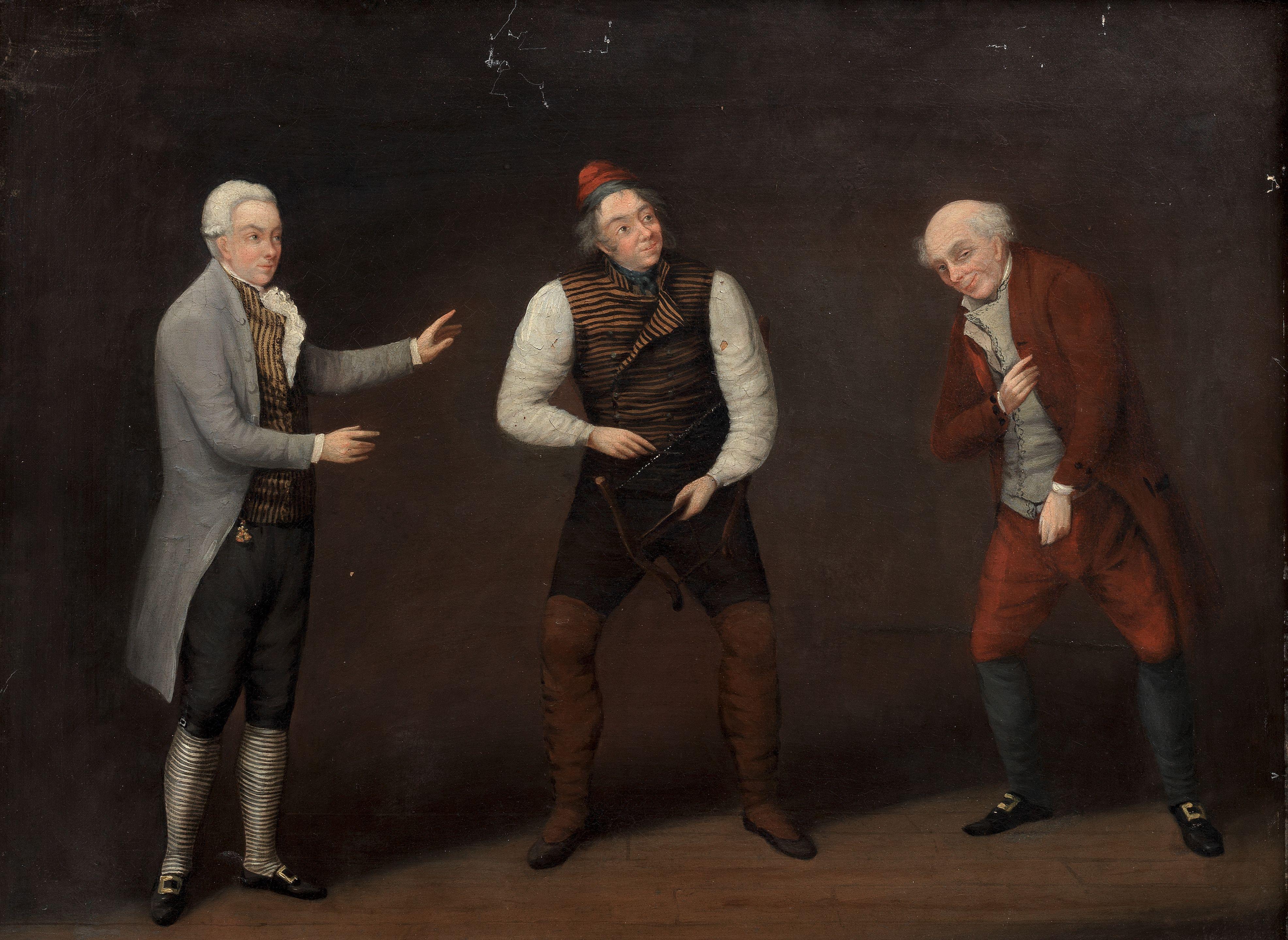 A scene from a play: three actors | Art.Salon