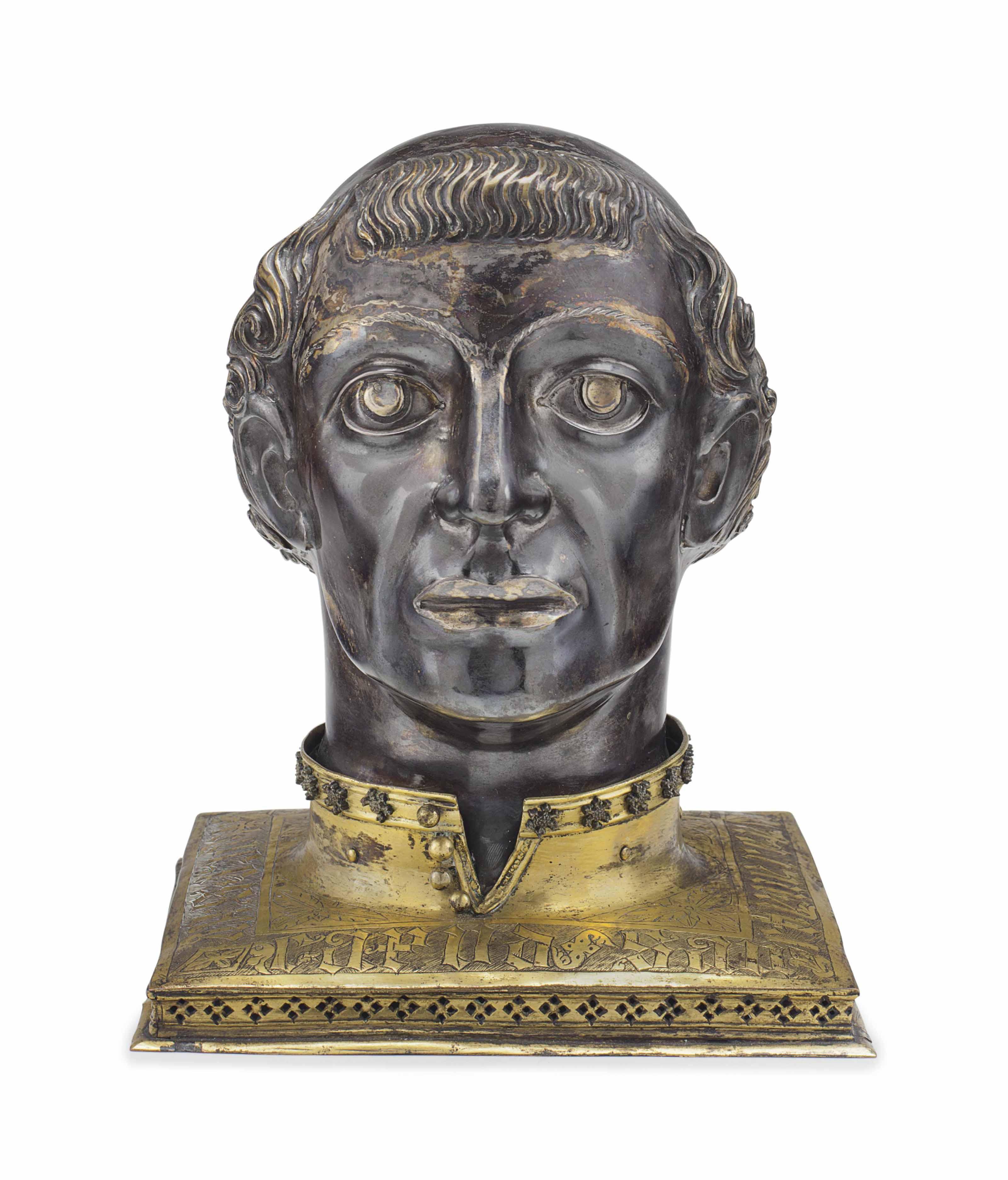 A Silvered And Gilt-Copper Reliquary Head, Depicting Saint Nereus | Art ...