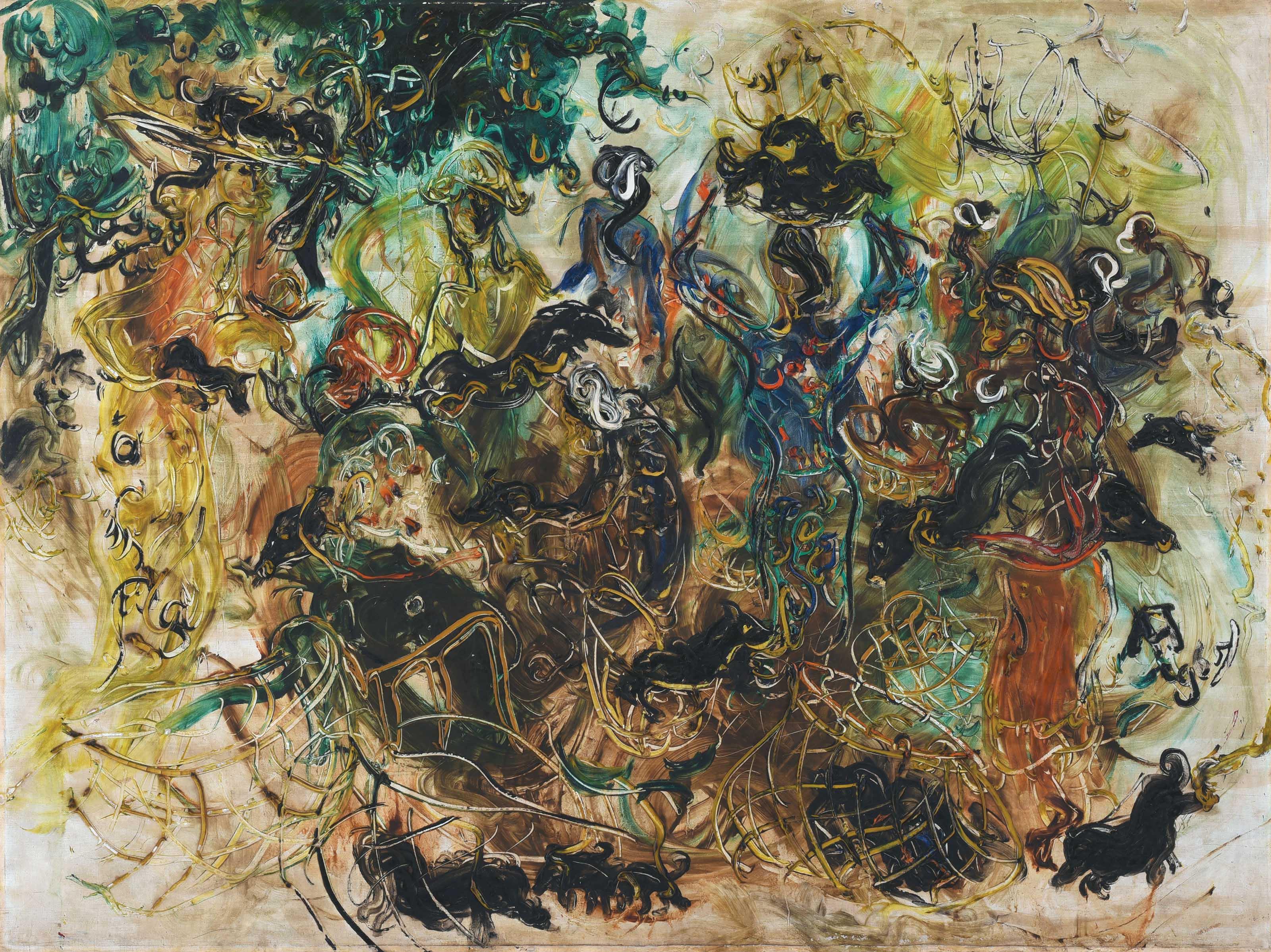 Market Scene by Affandi | Art.Salon