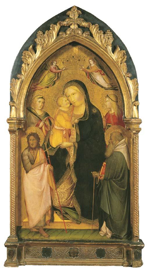 The Madonna and Child with Saints Catherine of Alexandria, John the Baptist, Mary Magdalen, and ...
