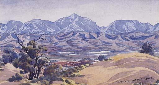 Central Australian Landscape by Albert Namatjira | Art.Salon