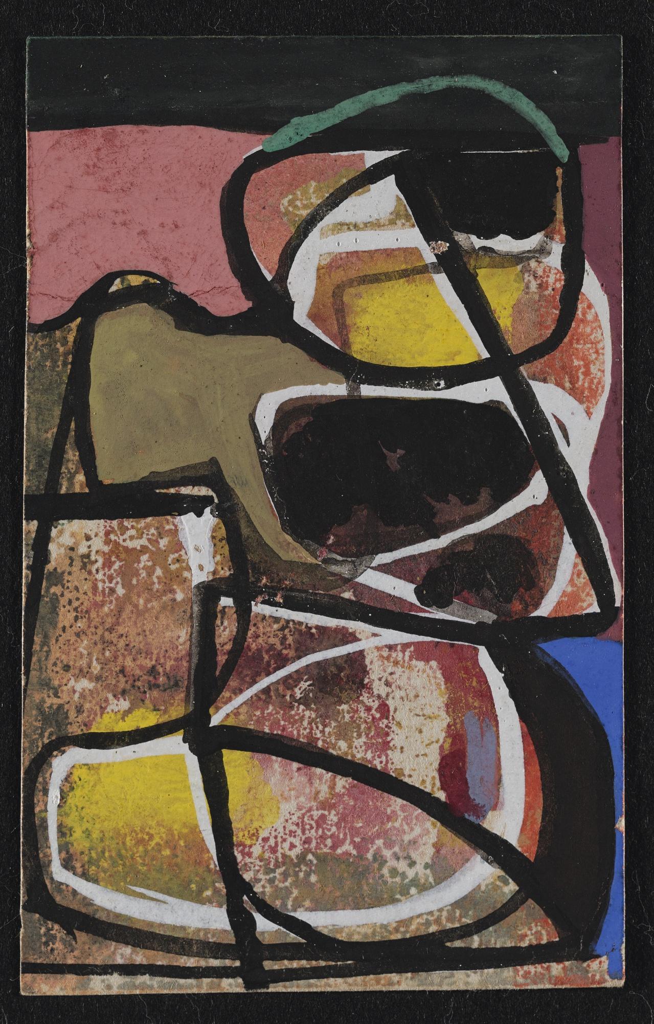 Composizionetempera On Paper. Executed In 1950. by Alberto Burri | Art ...