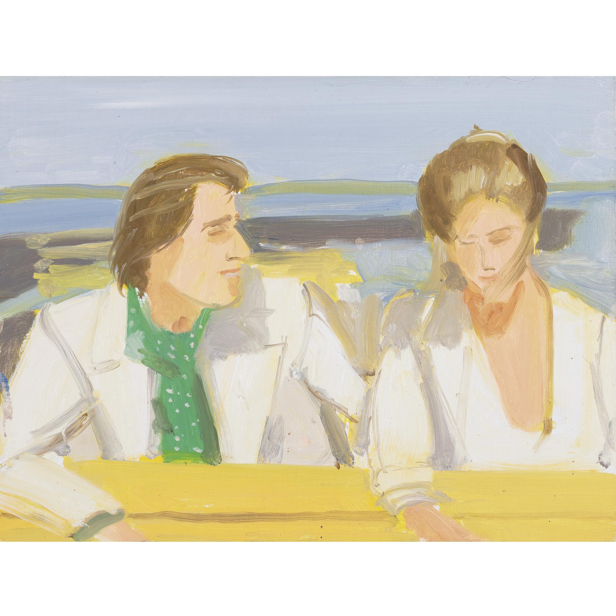 Rackstraw And Pamela (Study) by Alex Katz | Art.Salon