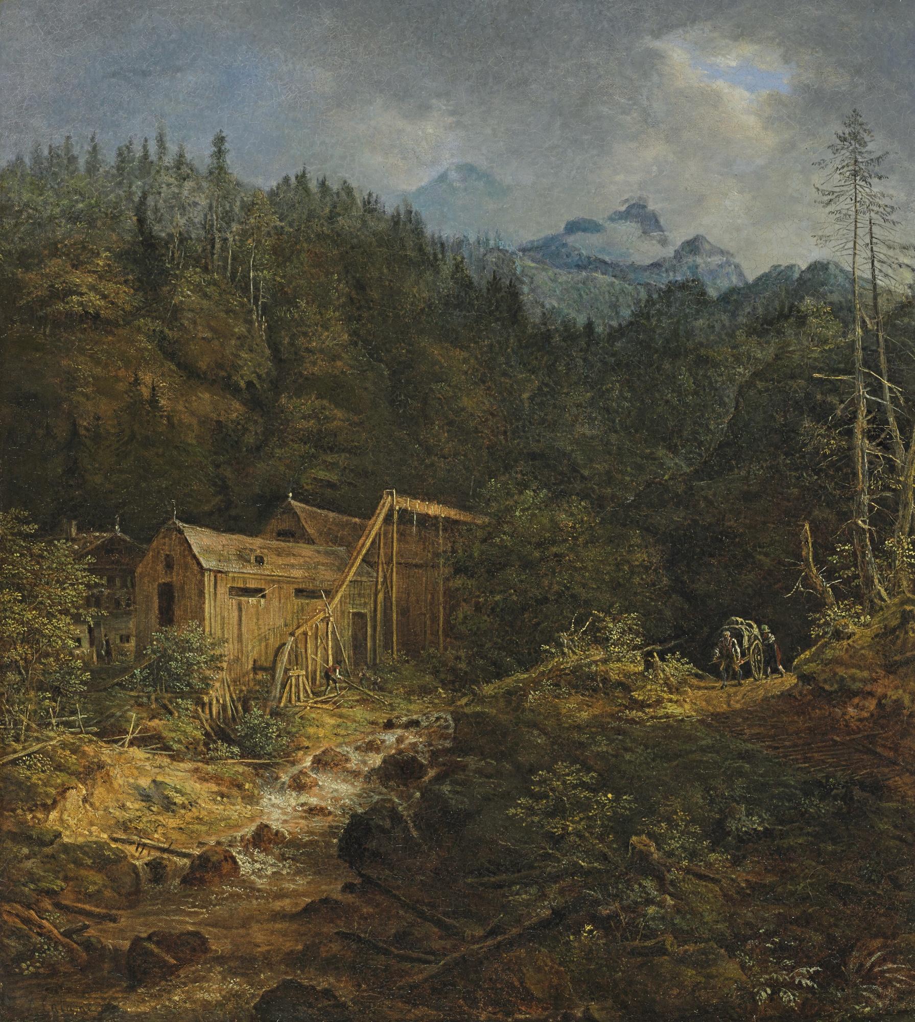 Scierie De Marbre by Alexandre Calame | Art.Salon