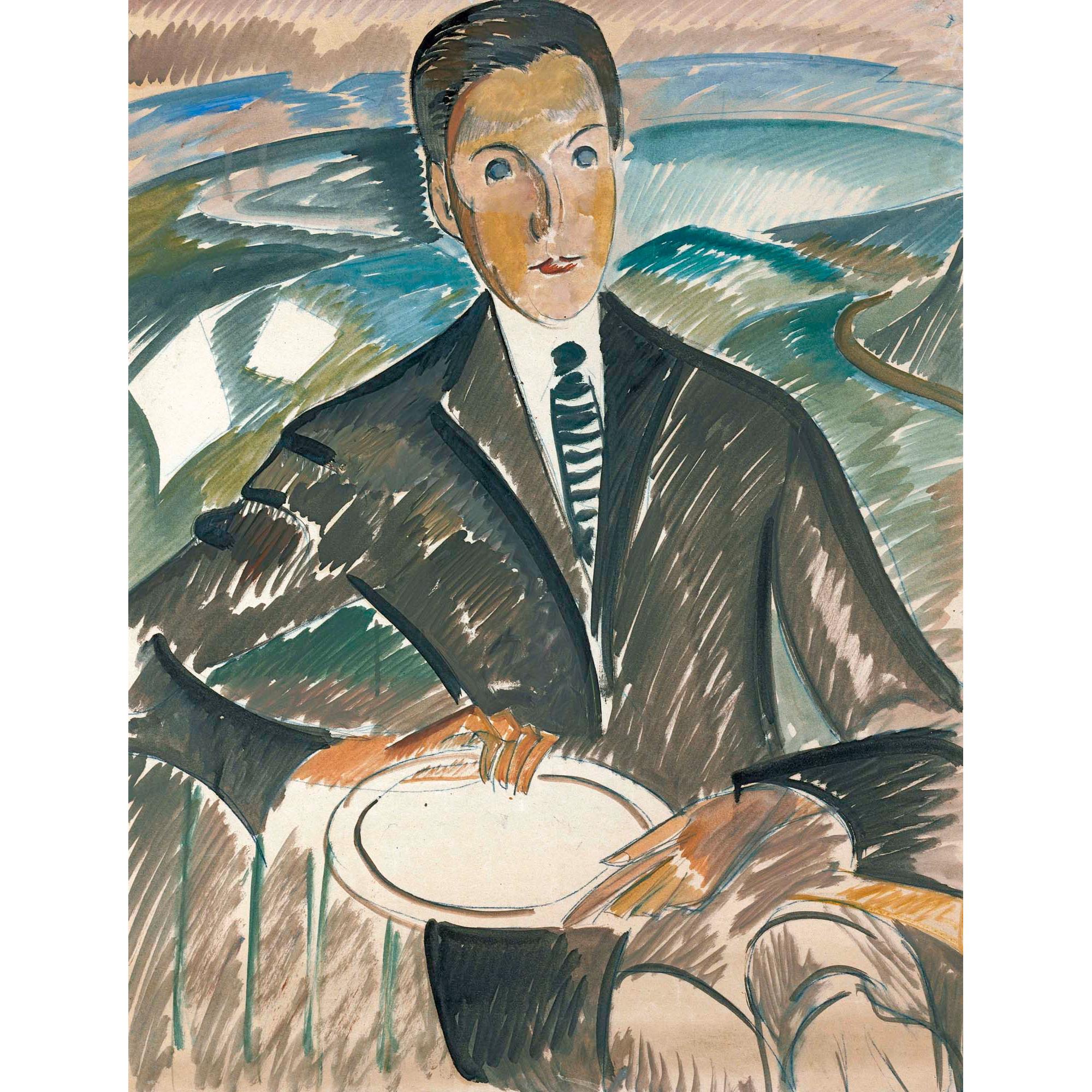 Portrait D'Un Jeune Homme Portrait Of A Young Man by Alice Bailly | Art ...