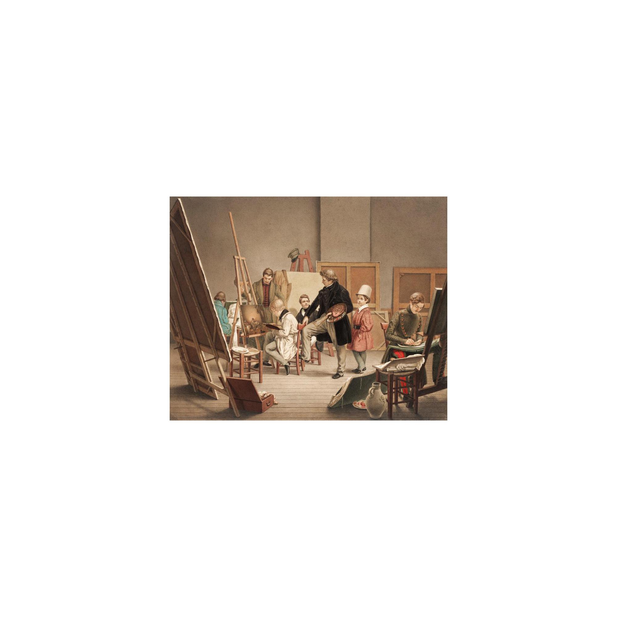 In The Artist'S Studio by Alphonse de Labroue | Art.Salon
