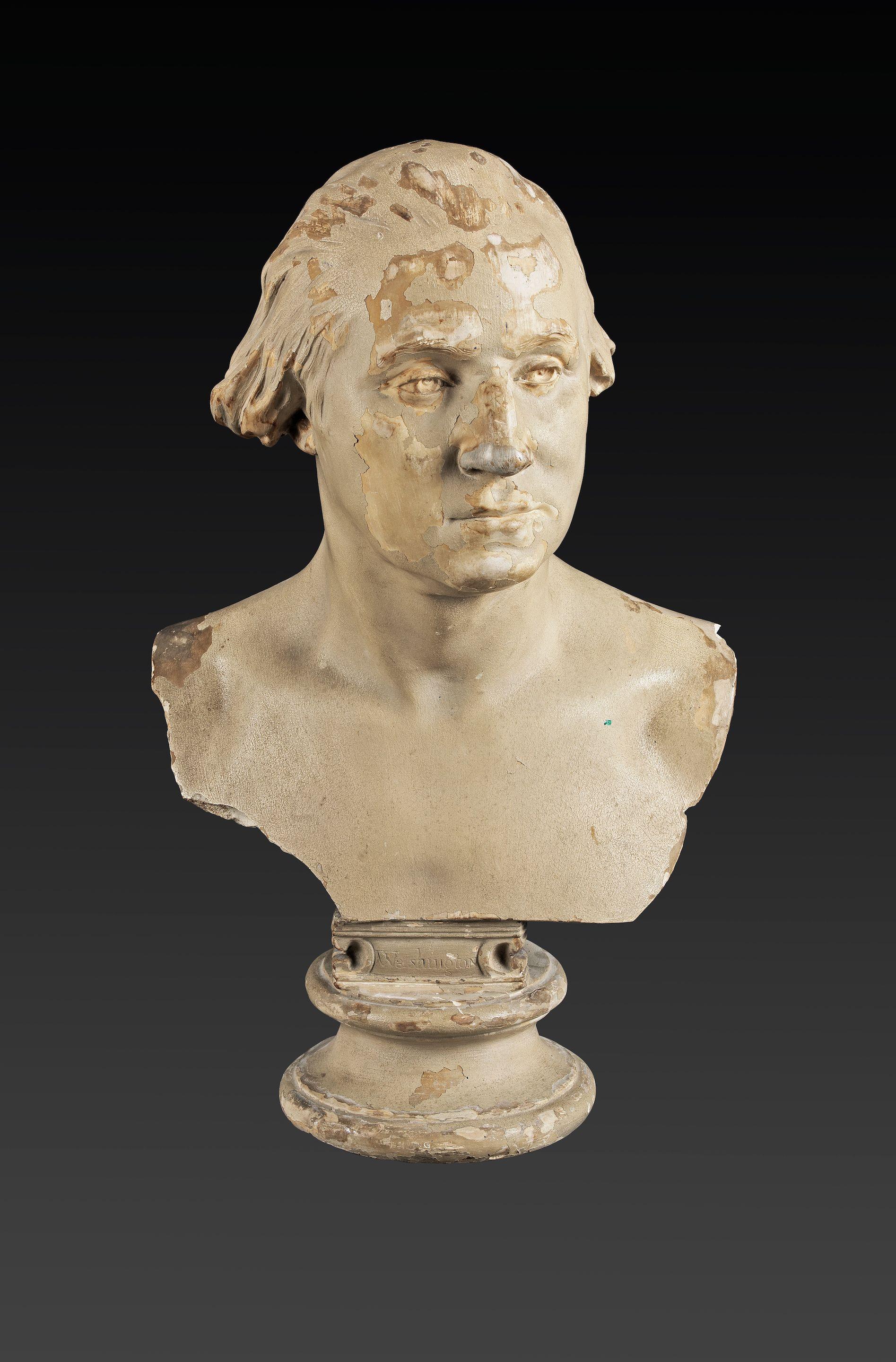 An Early 19Th Century Plaster Bust Of George Washington | Art.Salon