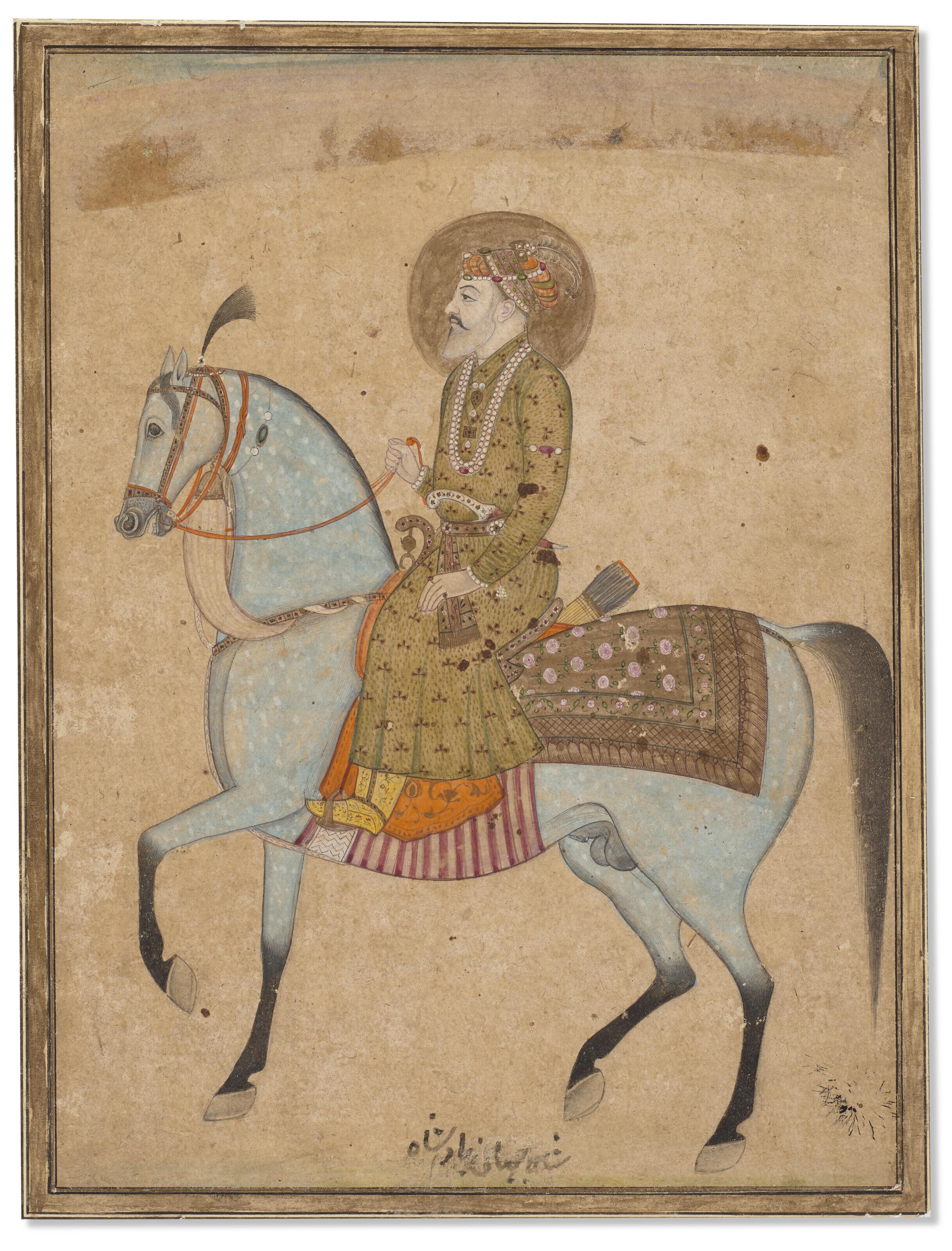 An Equestrian Portrait Of Shah Jahan | Art.Salon