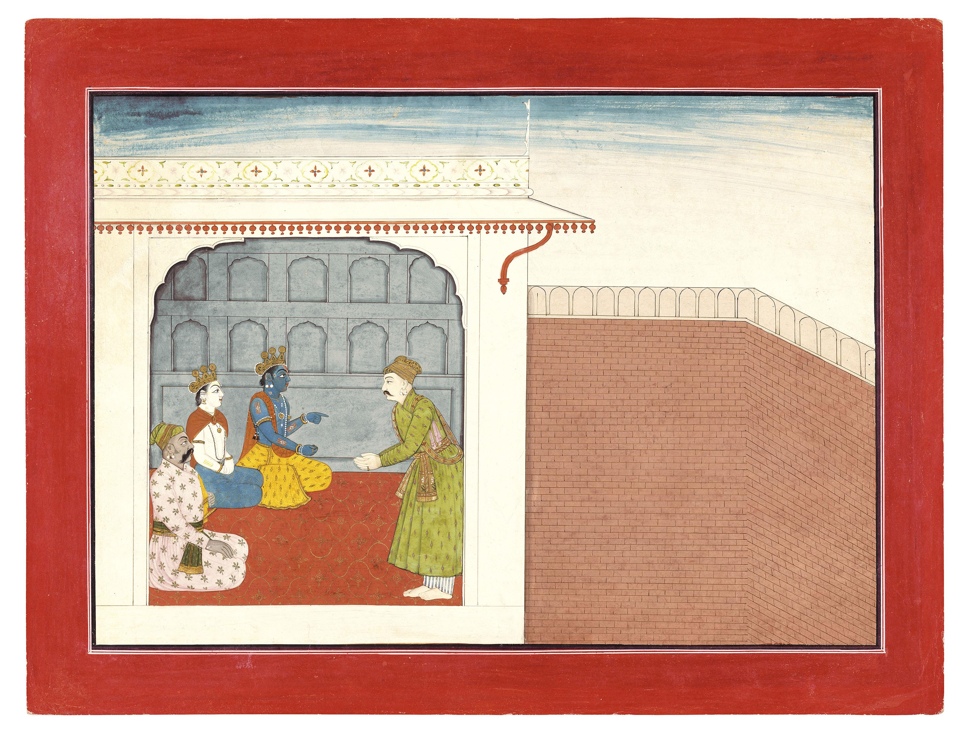 AN ILLUSTRATION FROM THE 'LARGE' GULER-BASOHLI BHAGAVATA PURANA SERIES ...