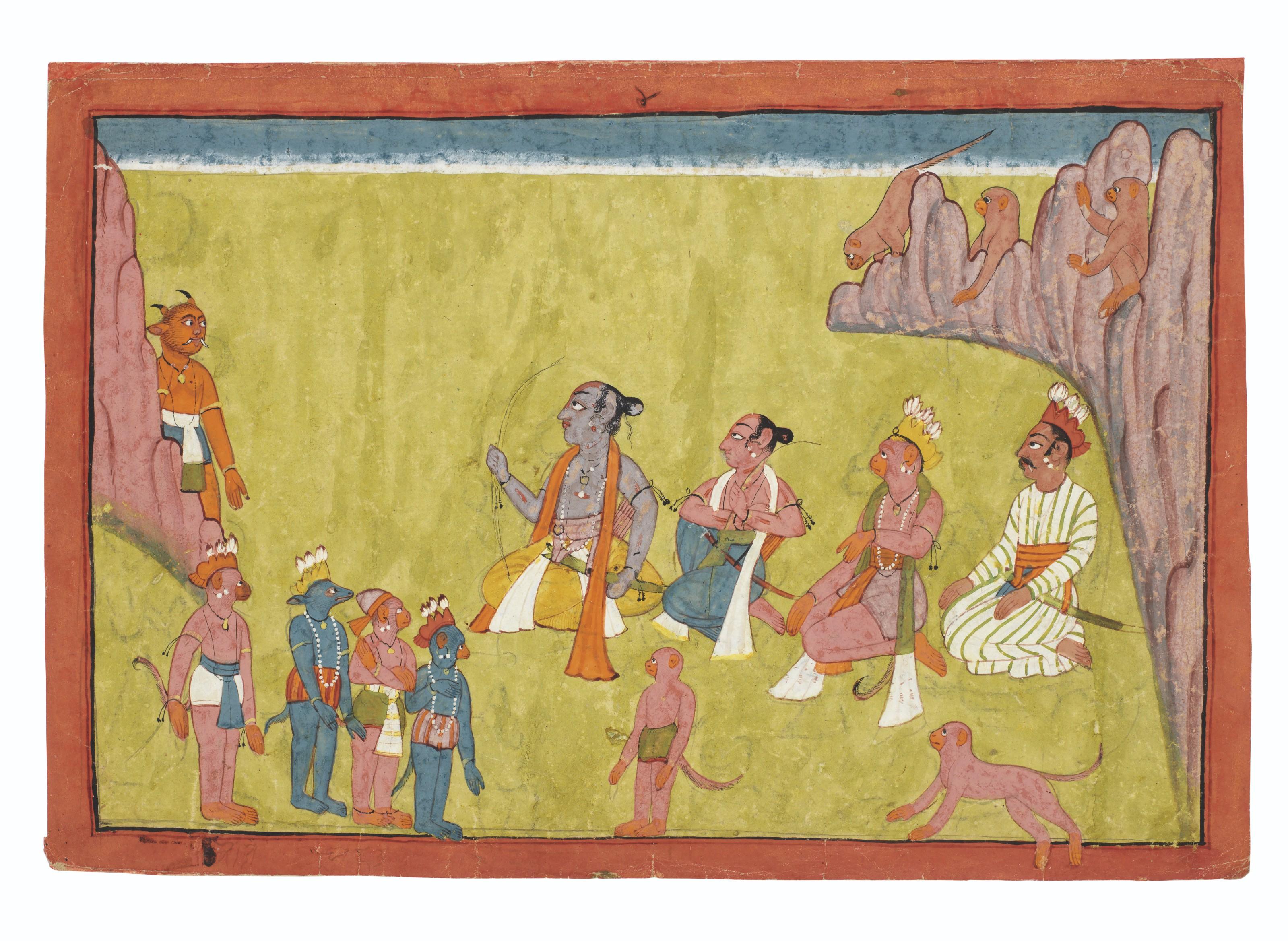 An Illustration From The ‘Shangri’ Ramayana (Style III) – Rama And ...