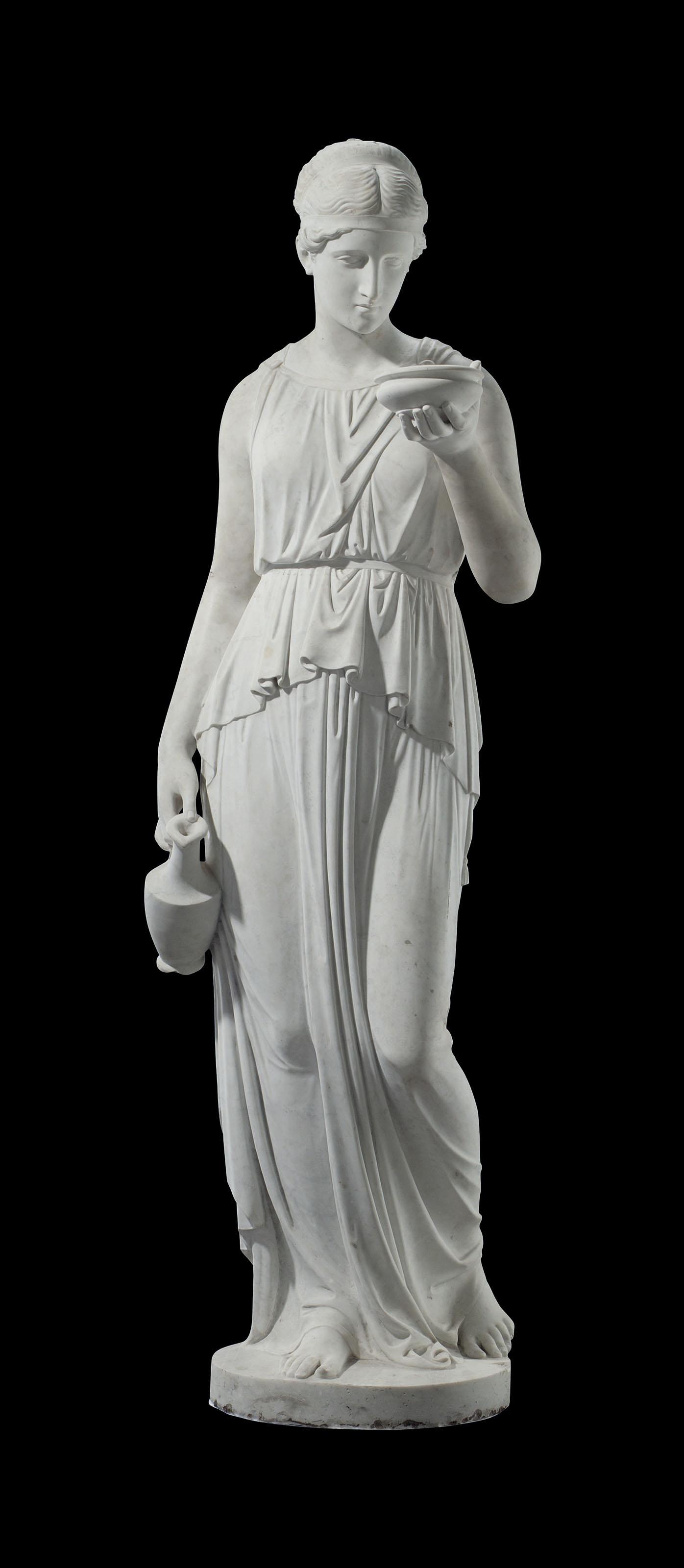 An Italian White Marble Figure Of Hebe | Art.Salon
