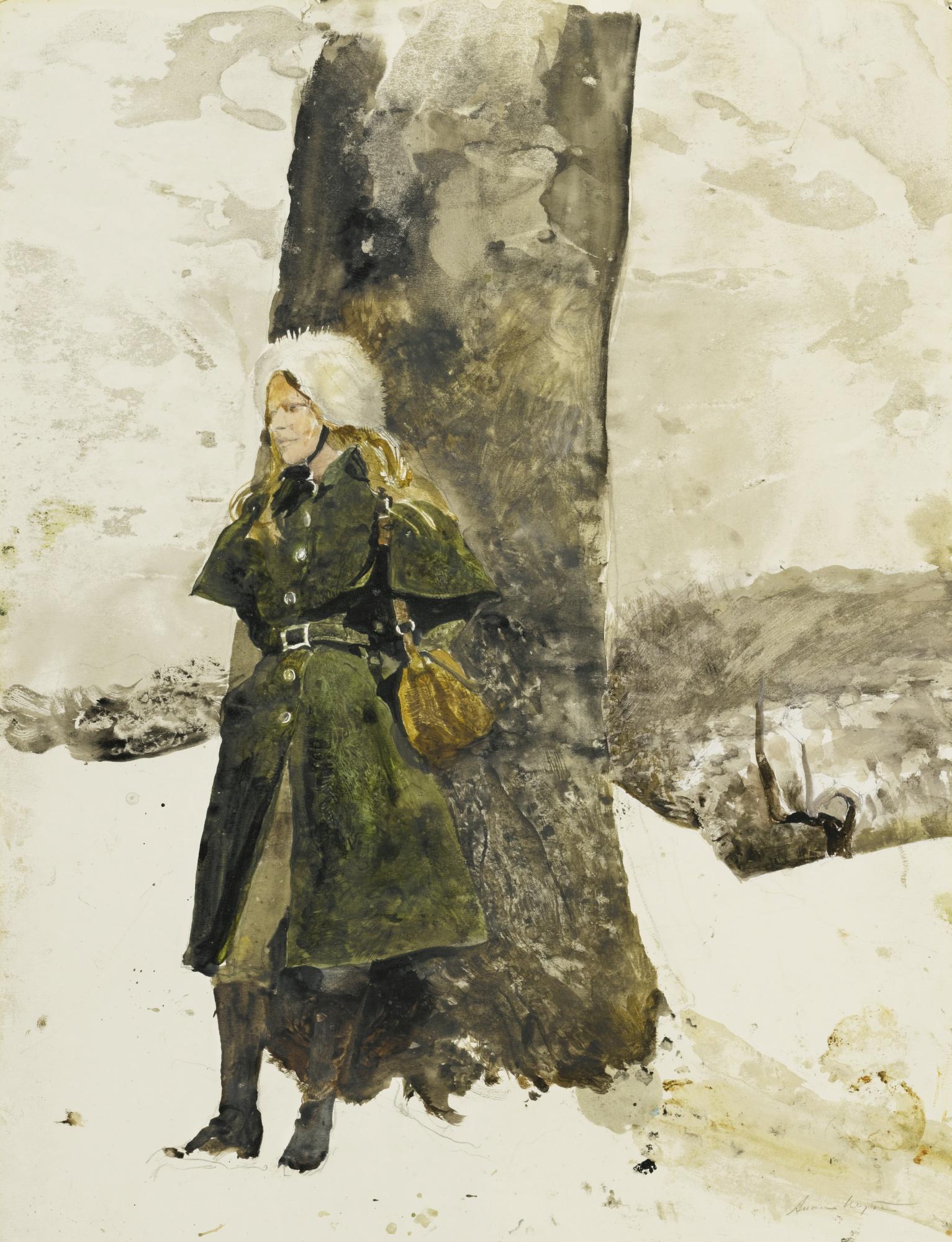 In The Orchard (Helga In Orchard) by Andrew Wyeth | Art.Salon