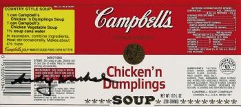 Campbell's Soup Can Label: Chicken'n Dumplings by Andy Warhol | Art.Salon