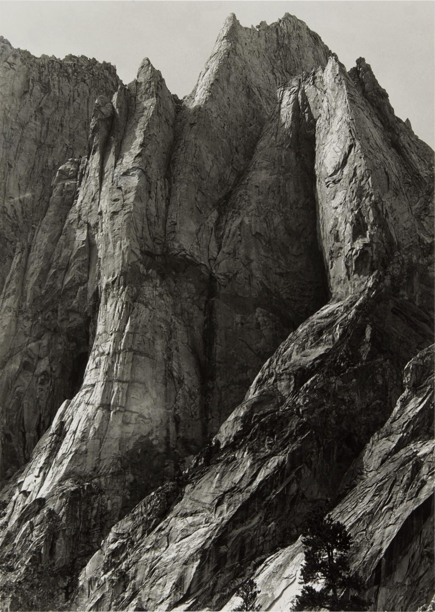 Cliff and Rock Spires by Ansel Adams | Art.Salon