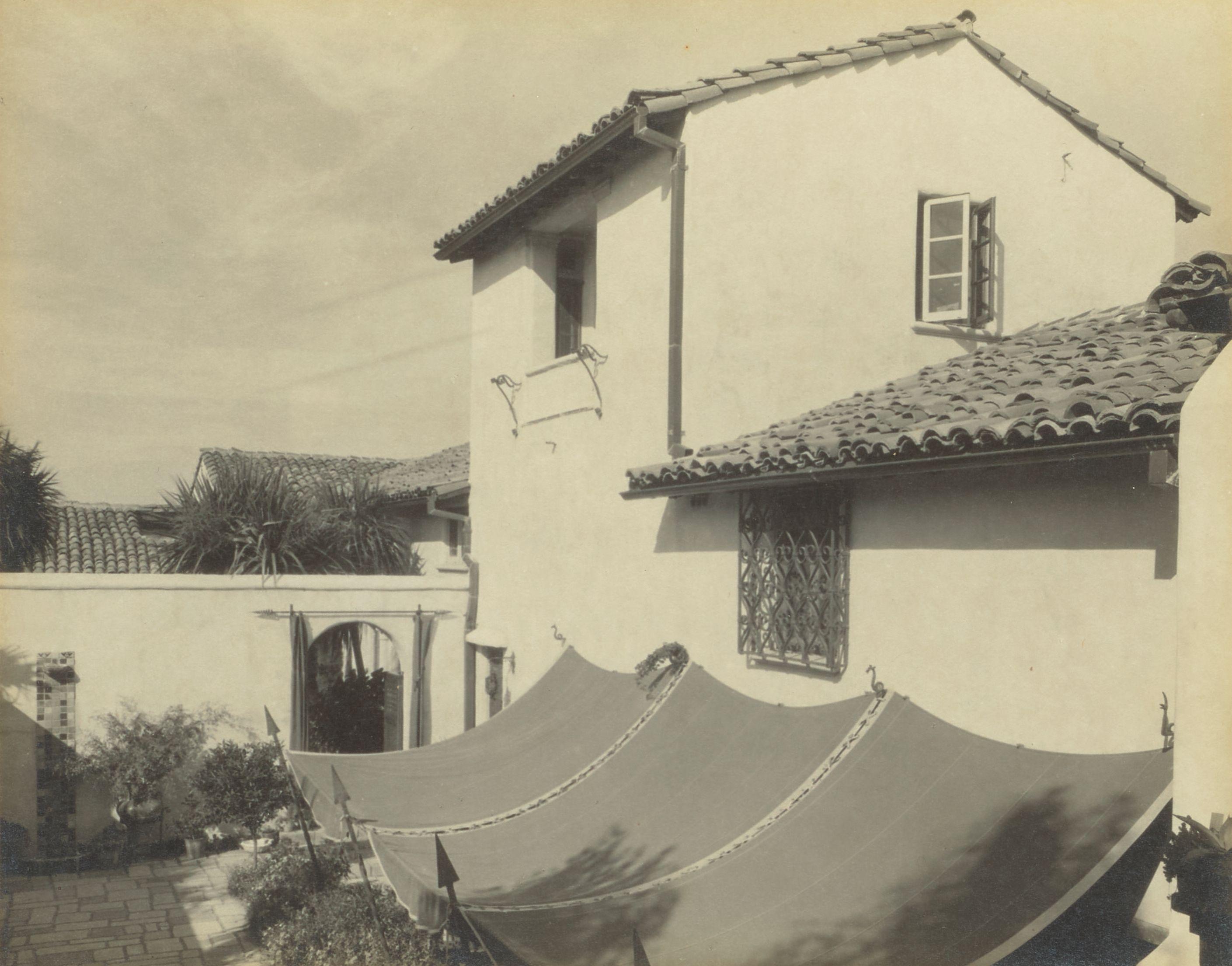 Garfield Merner Home, Hillsborough, California (View with Covered ...
