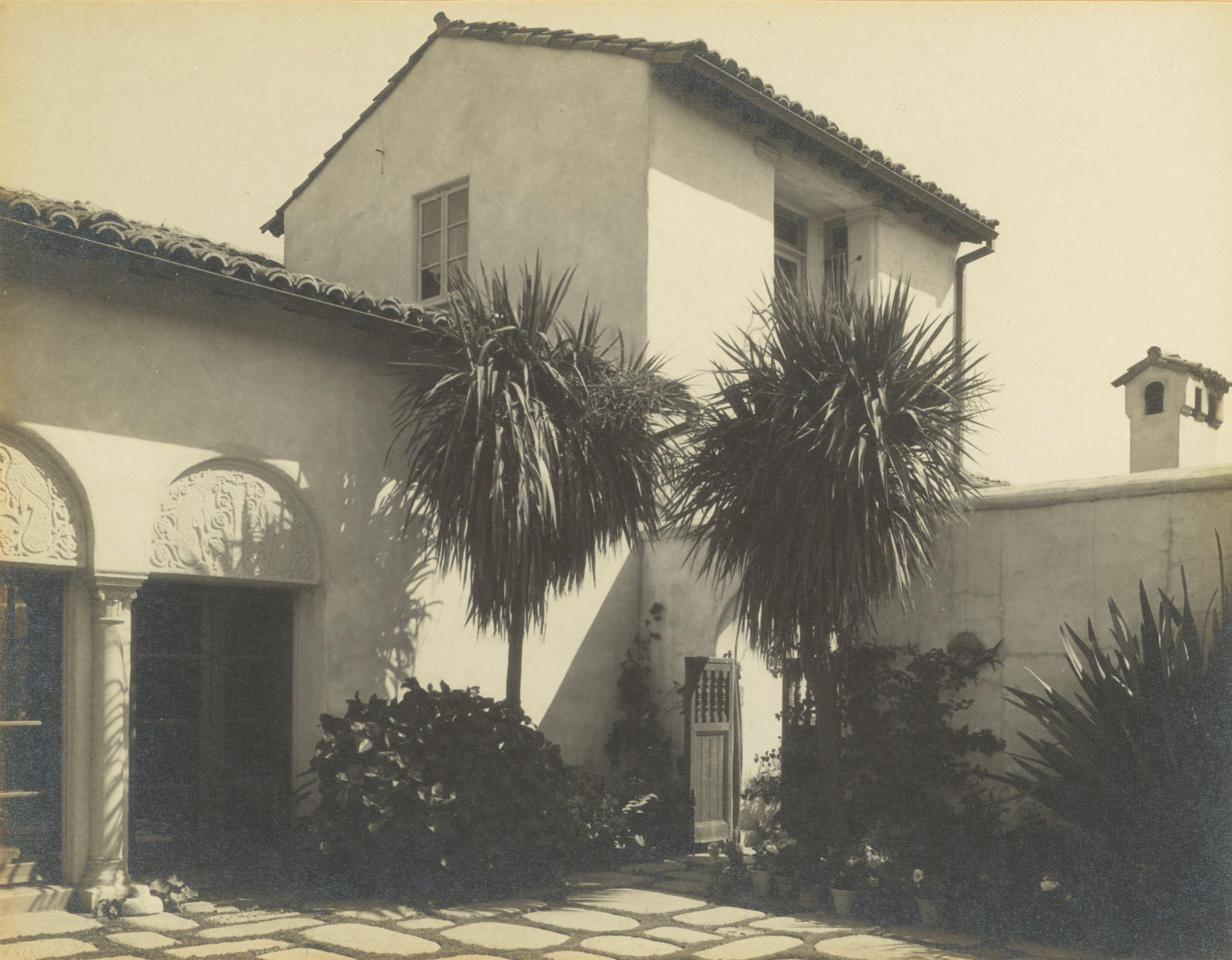 Garfield Merner Home, Hillsborough, California (View with Open Gate) by ...