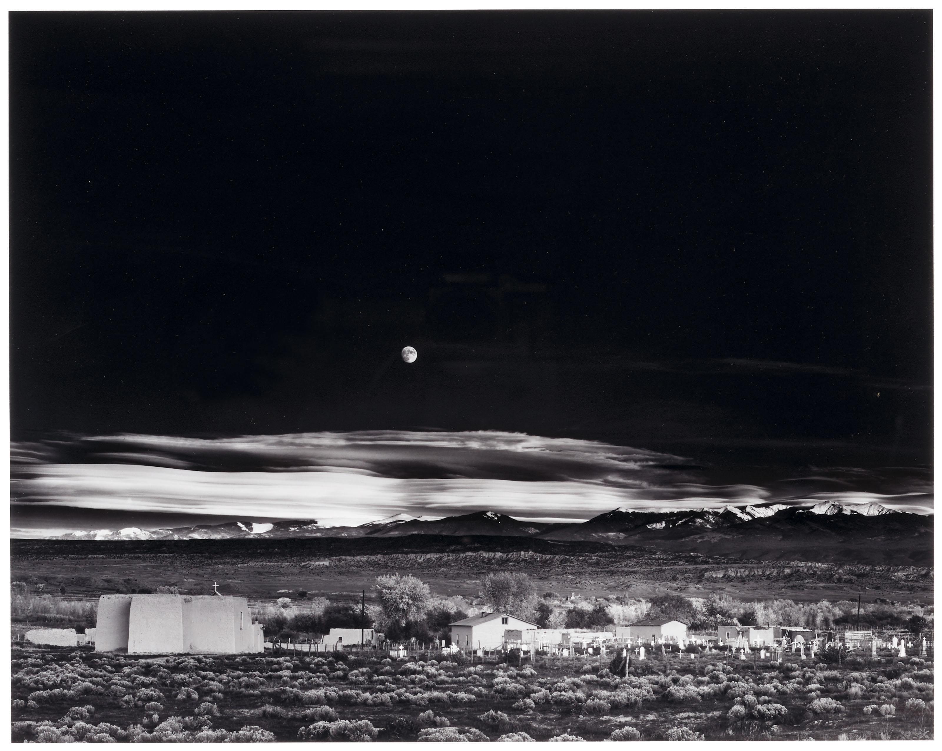 Moonrise, Hernandez, New Mexico, 1941 by Ansel Adams | Art.Salon