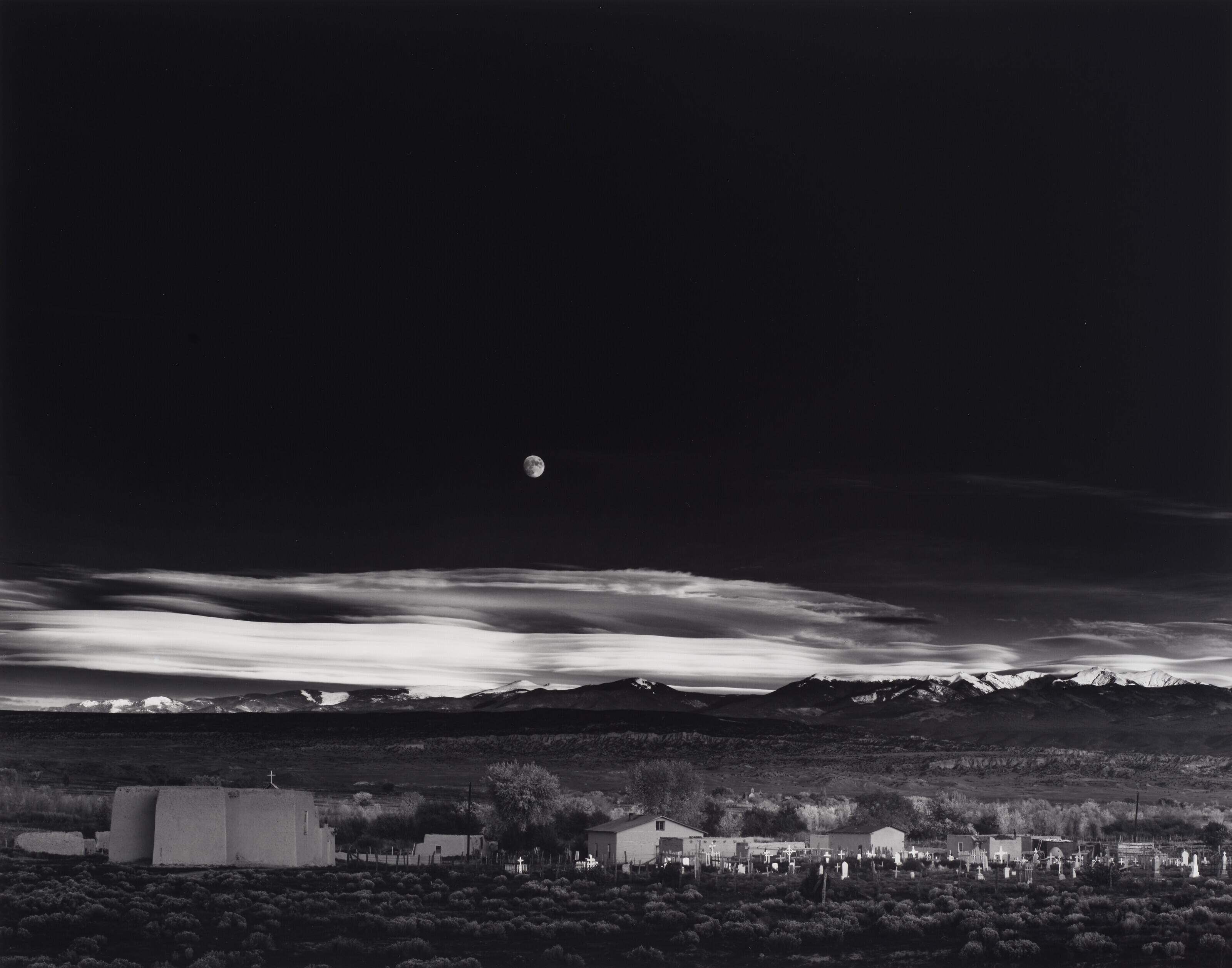 Moonrise, Hernandez, New Mexico, 1941 by Ansel Adams | Art.Salon