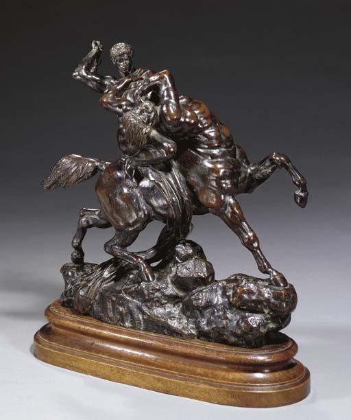 Thésée combattant le centaure Biénor, esquisse (Theseus slaying the ...