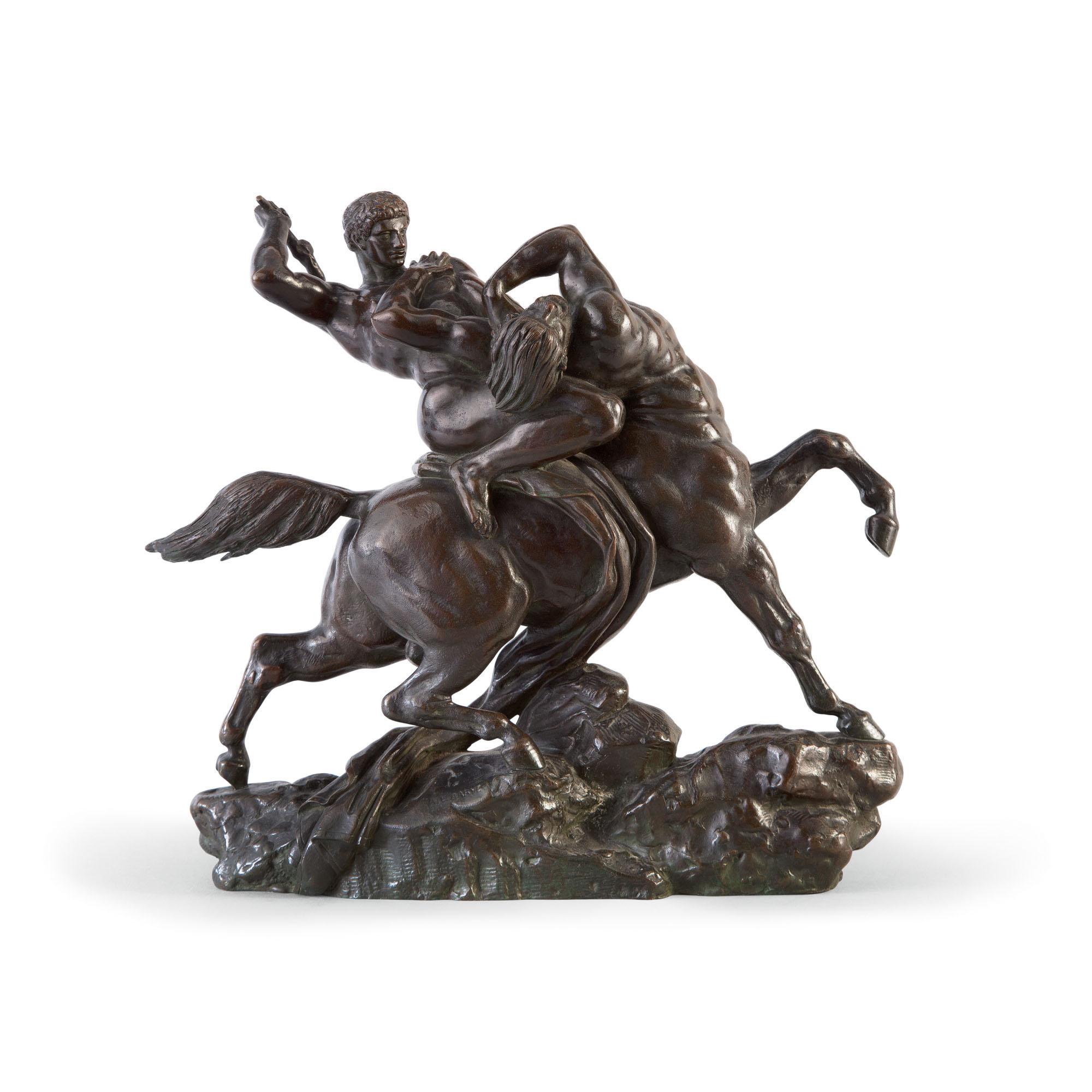 Theseus Fighting The Centaur Bianor by Antoine-Louis Barye | Art.Salon