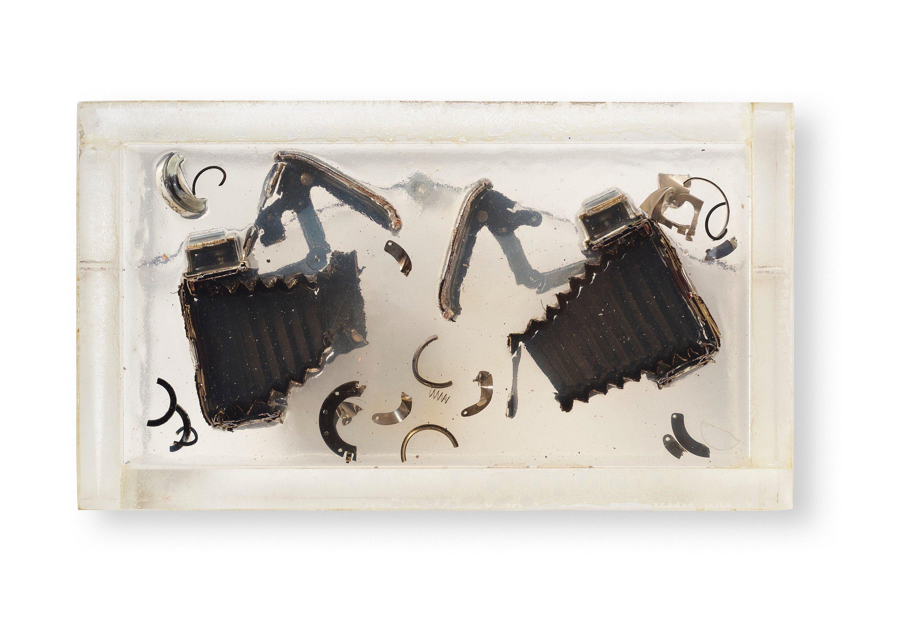 Accumulation with parts of a kamera by Arman | Art.Salon