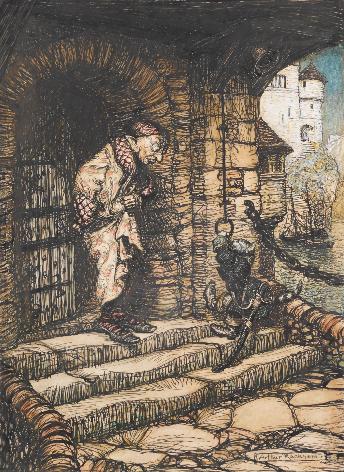 Illustration for Arthur Rackham's Book of Pictures (Puss in Boots) by ...