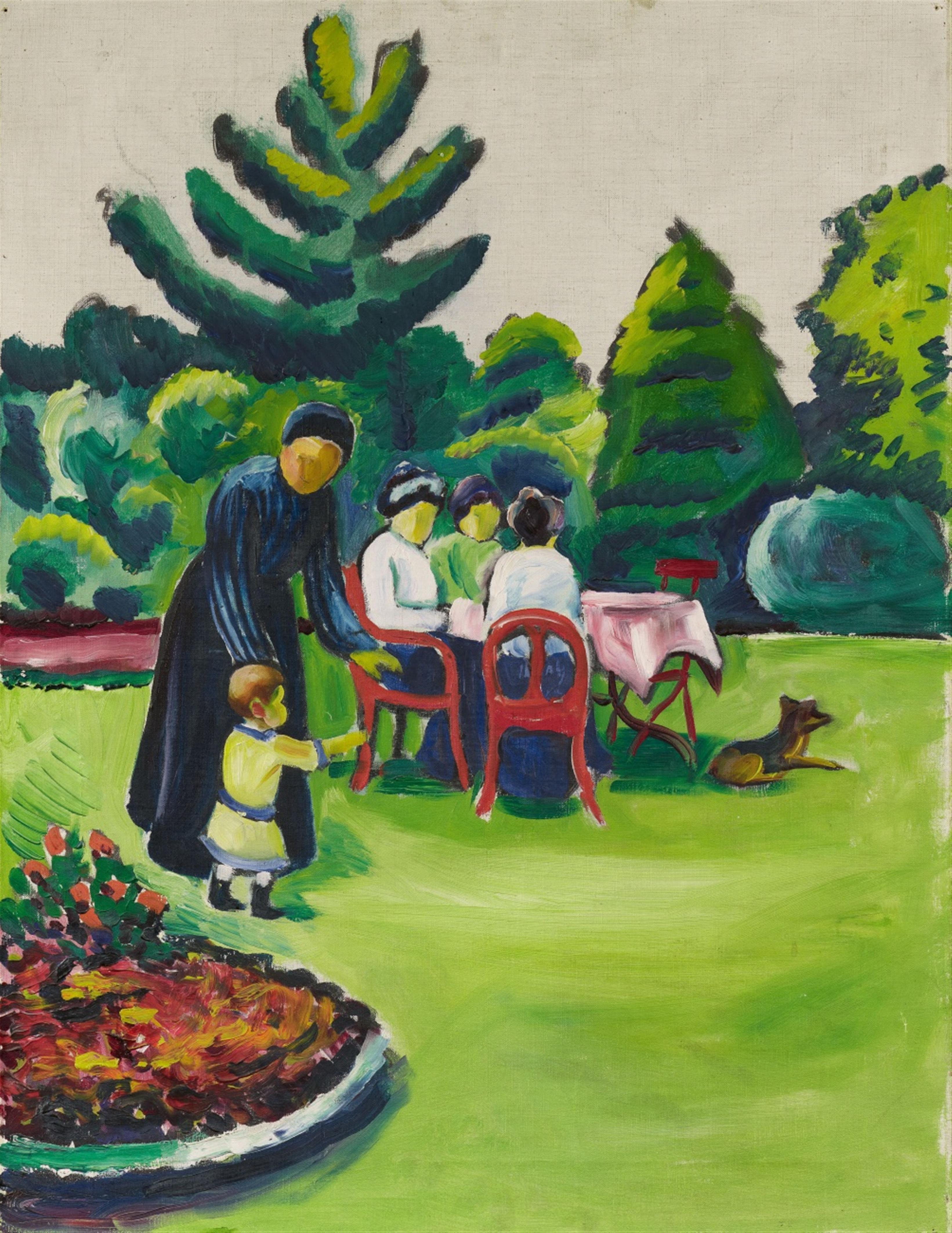 Kaffeetafel im Garten by August Macke | Art.Salon