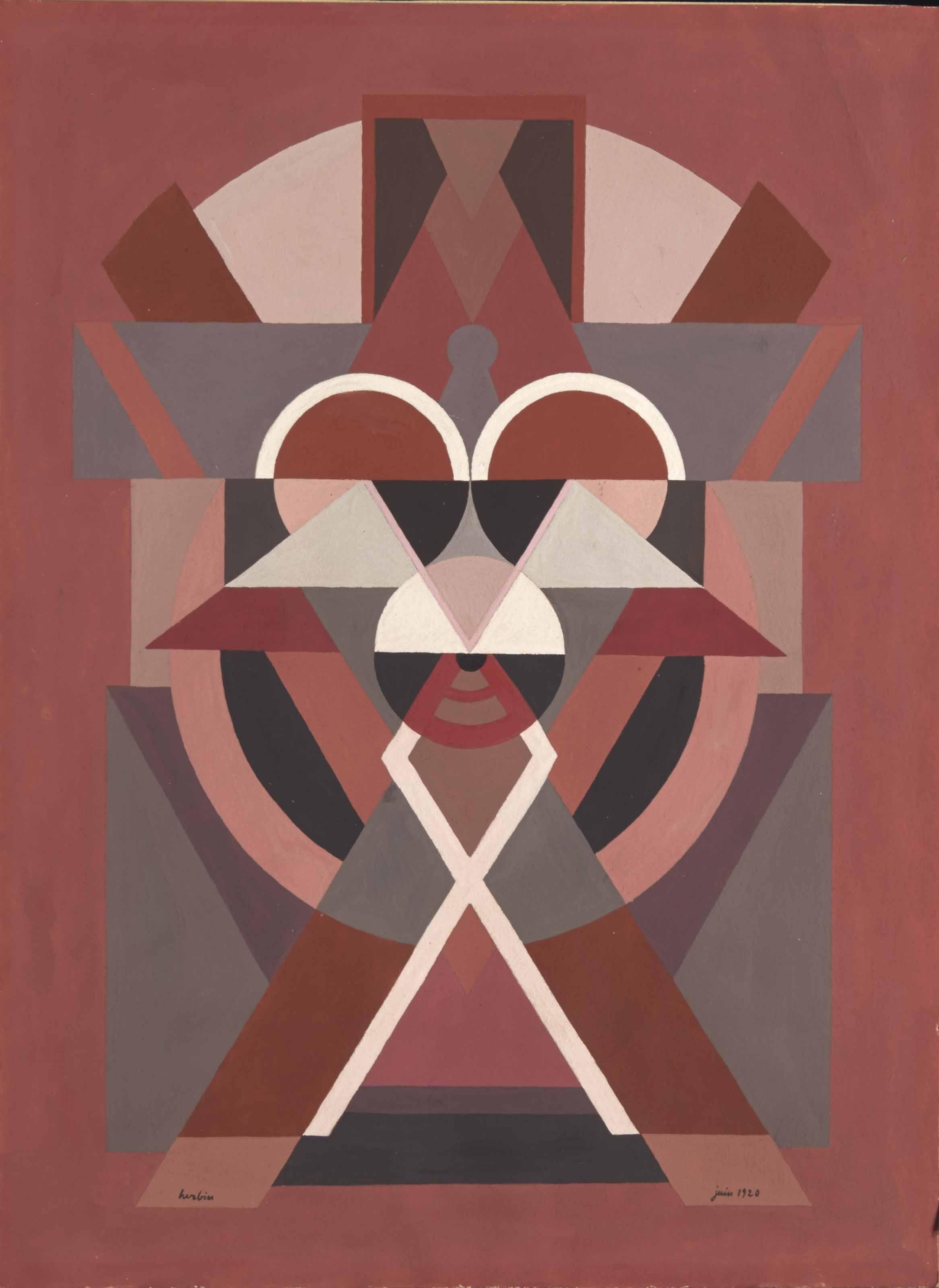 Composition symétrique by Auguste Herbin | Art.Salon