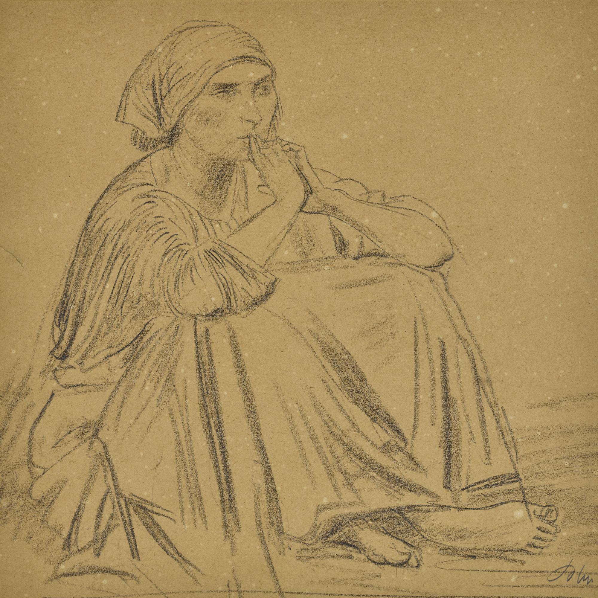 Sketch Of Dorelia by Augustus John, O.M., R.A. | Art.Salon