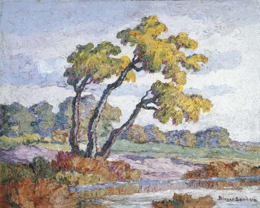 Kansas Landscape by Birger Sandzen | Art.Salon