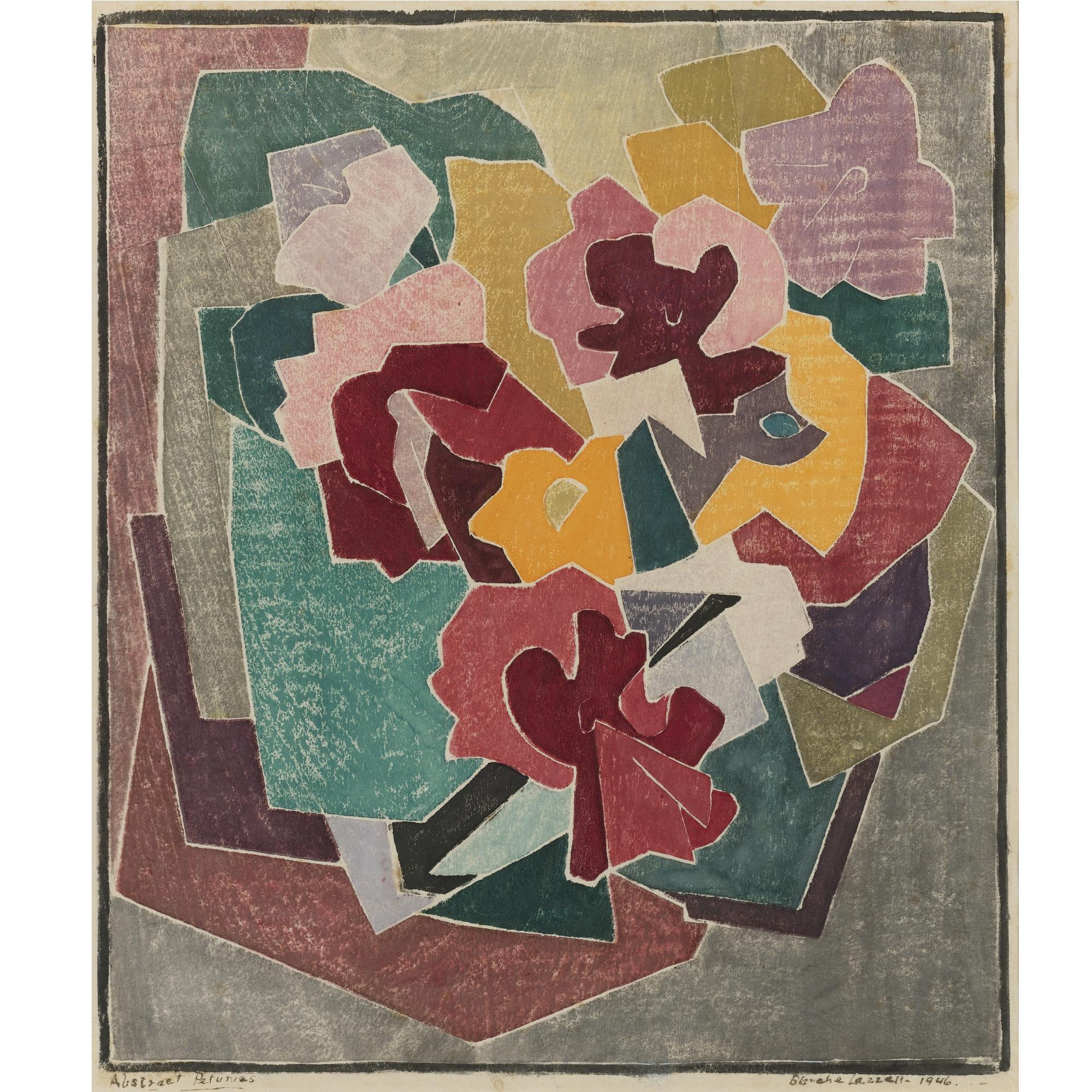 Abstract Petunias (See Shapiro Checklist 75) by Blanche Lazzell | Art.Salon