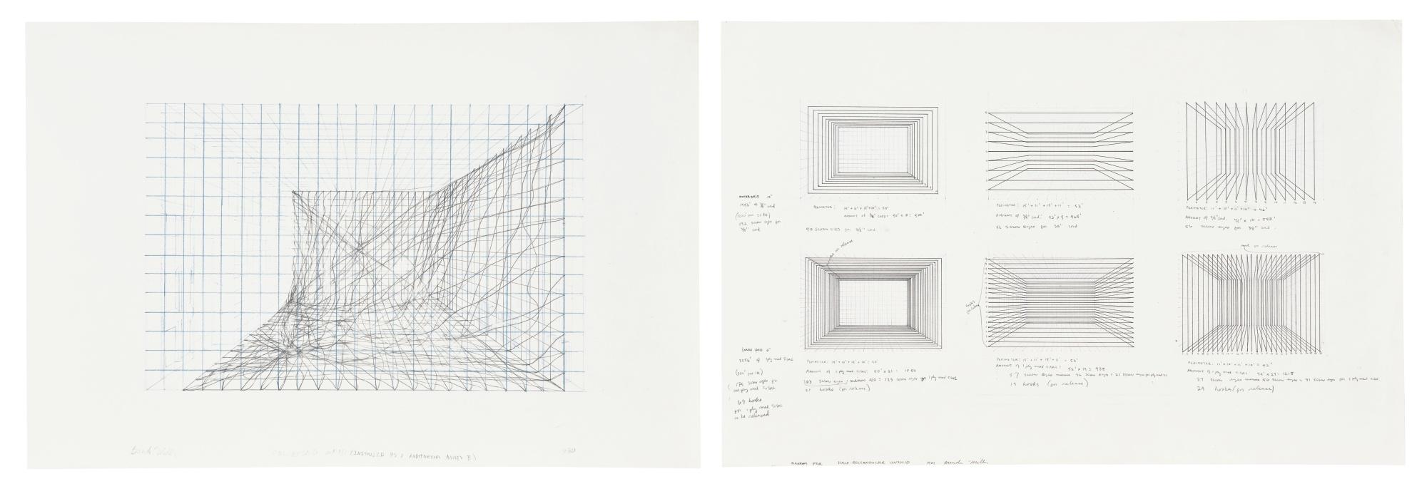 Study For Collapsed Grid, 1980; Study For Half-Rectangular Unsolid ...