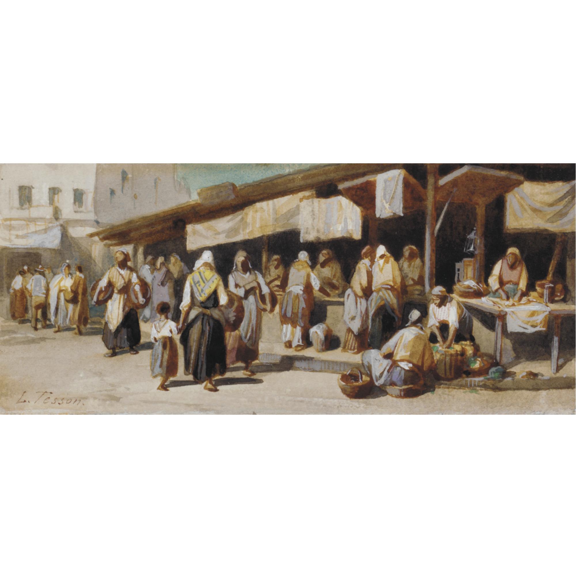 Busy Arab Market Scene | Art.Salon