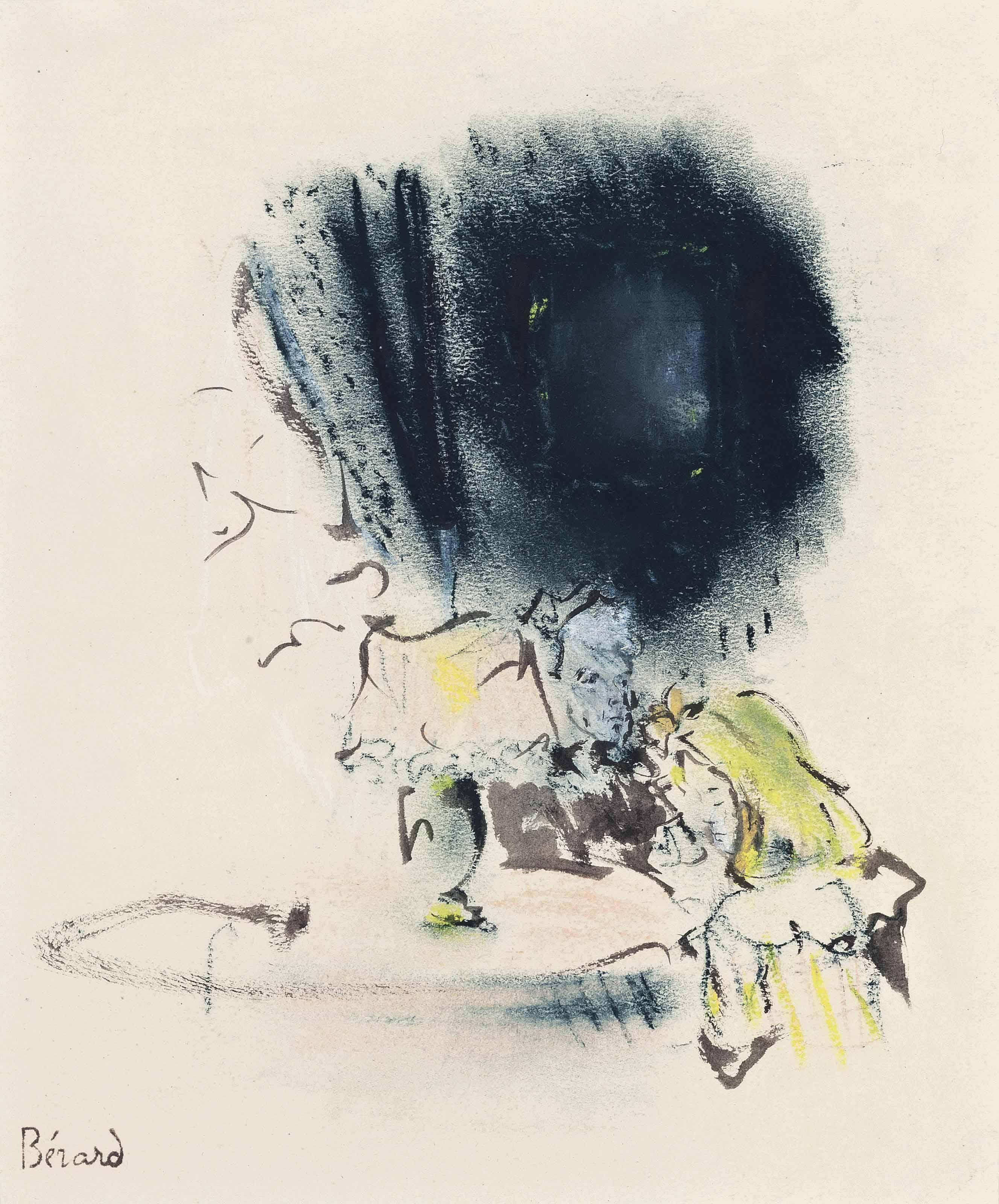Sous La Lampe, Illustration For Gigi by Christian Bérard | Art.Salon