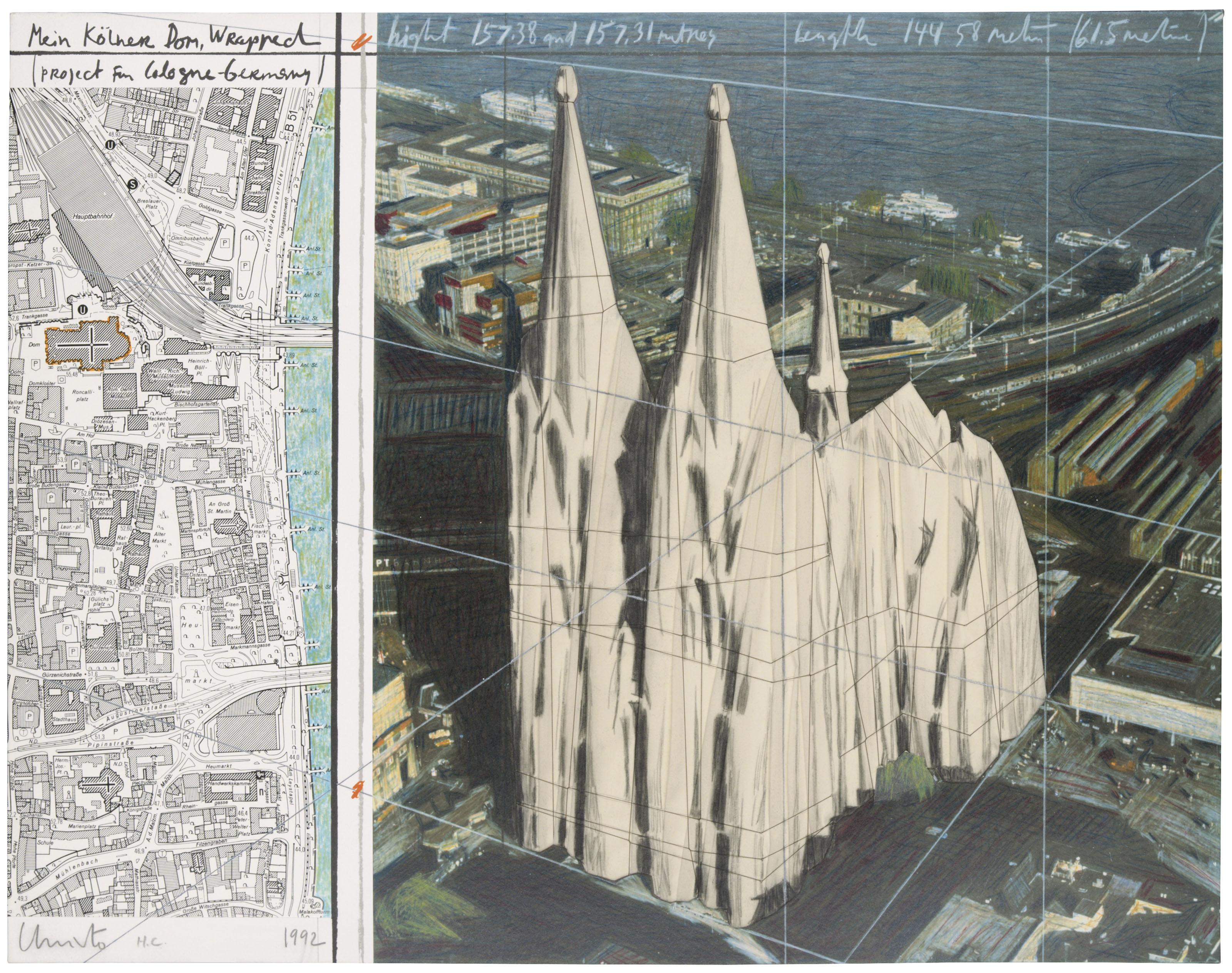 Mein Kölner Dom, Wrapped (Project For Cologne - Germany) by Christo ...