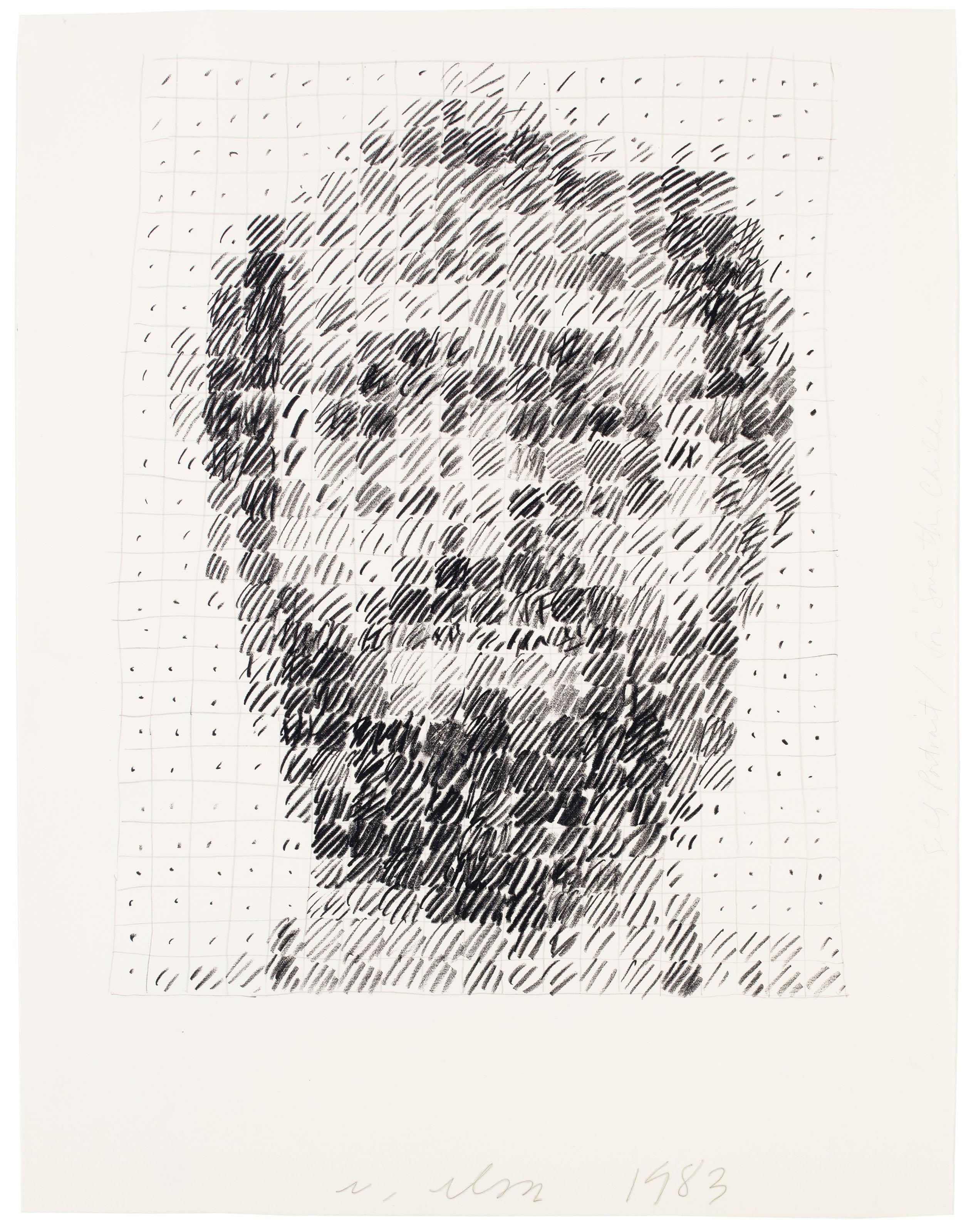 Self-Portrait by Chuck Close | Art.Salon