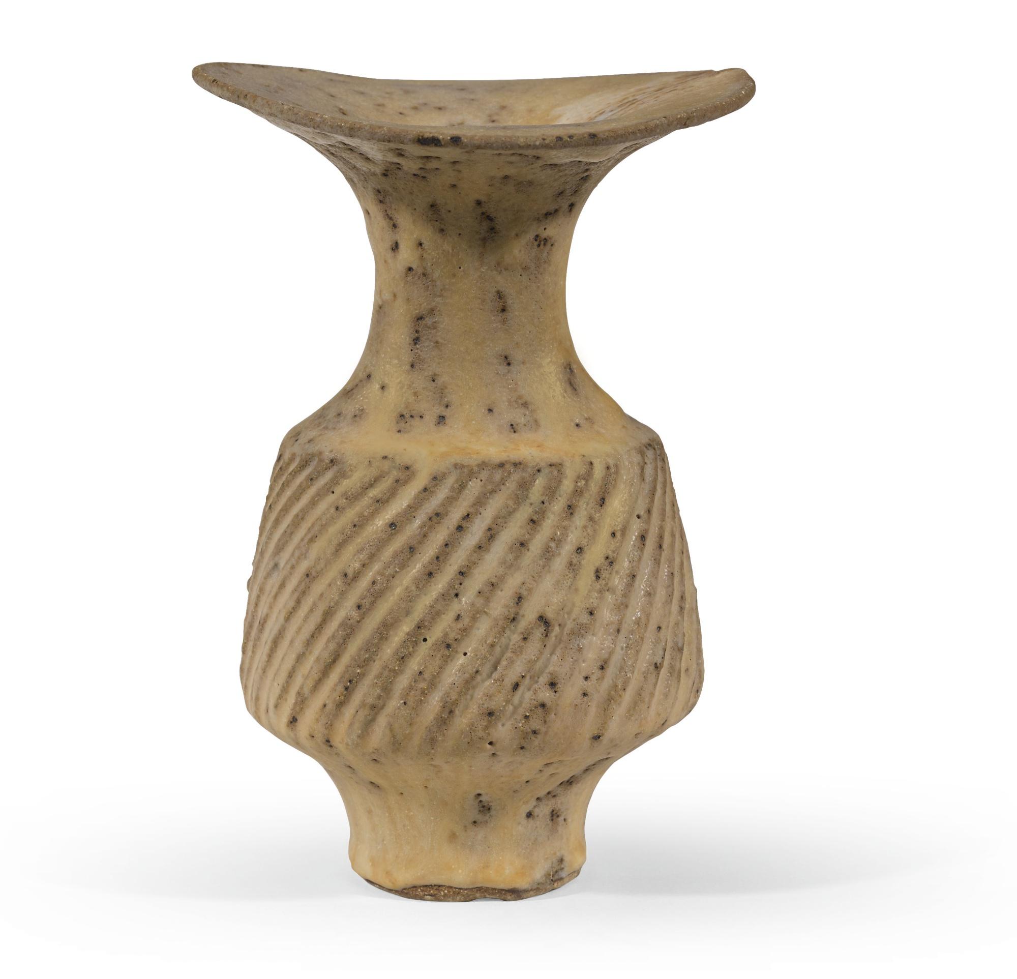 Fluted Vase With Flaring Rim by Dame Lucie Rie | Art.Salon