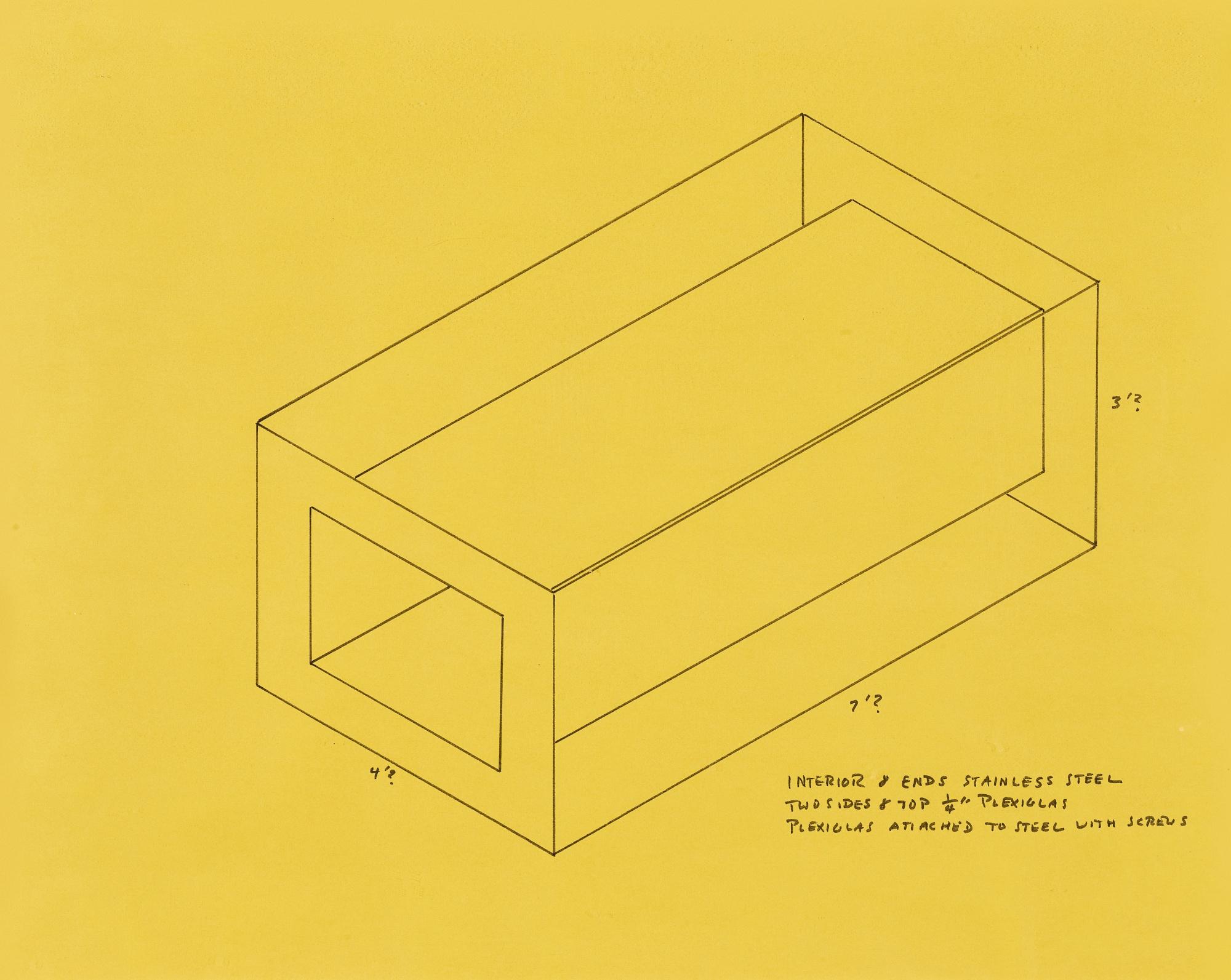 Untitled (Drawing For 1968 Whitney Piece) by Donald Judd | Art.Salon