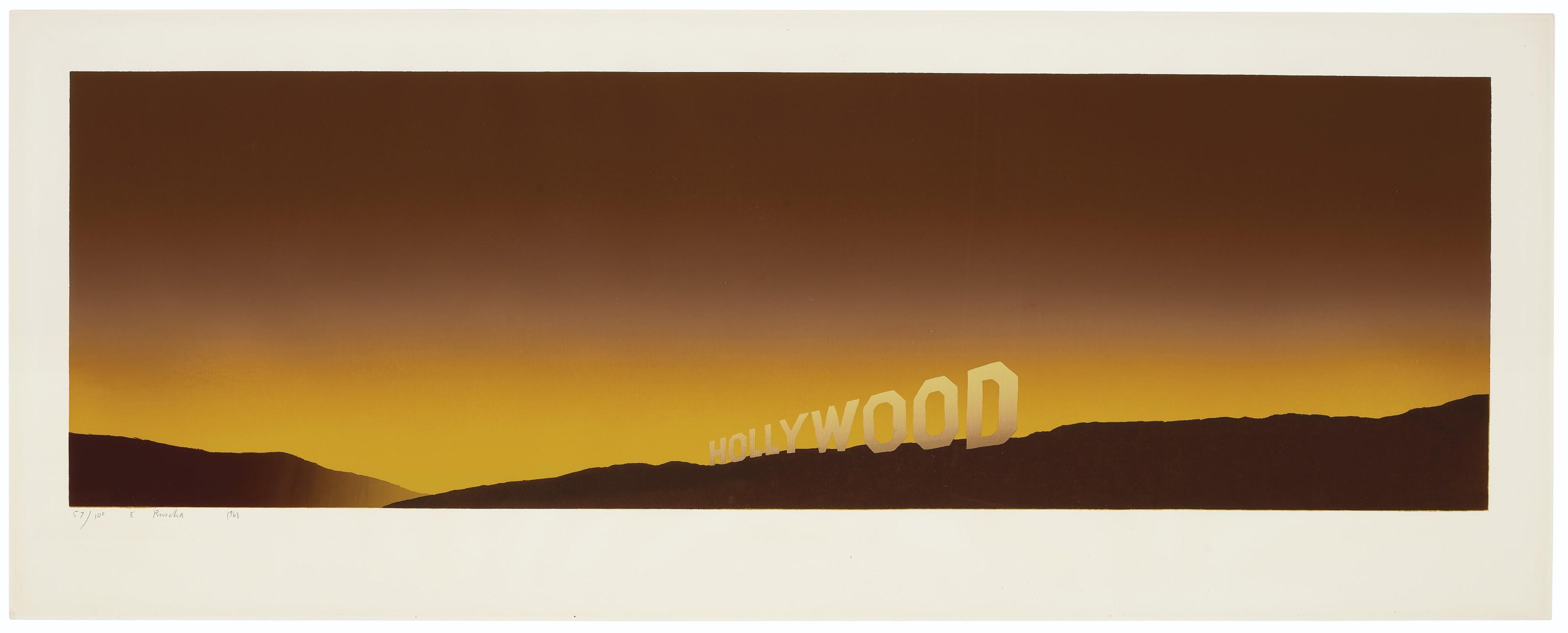 Hollywood by Ed Ruscha | Art.Salon