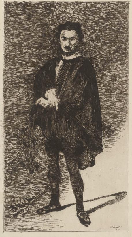 L'Acteur Tragique (Rouviére dans le rôle d'Hamlet) by Edouard Manet ...
