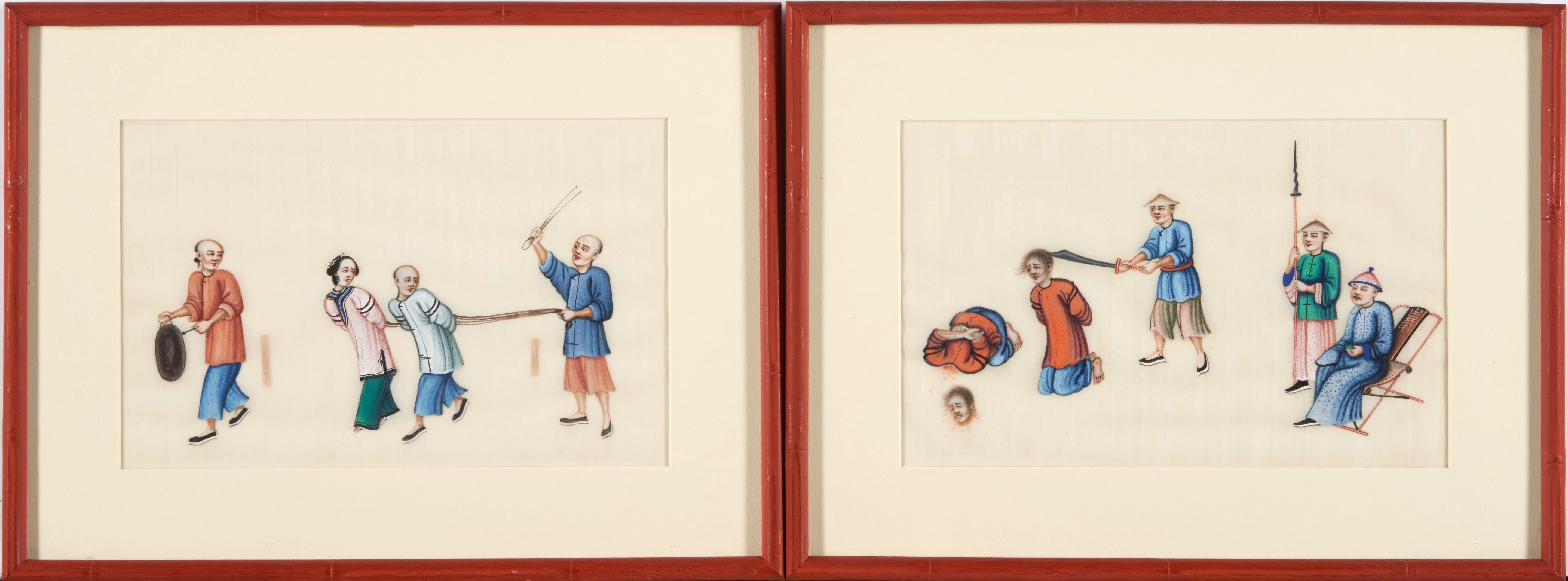 Eight Album Paintings of Criminal Punishments | Art.Salon