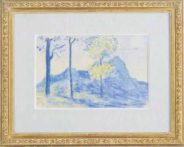 Mountainous landscape by Èmile Bernard | Art.Salon