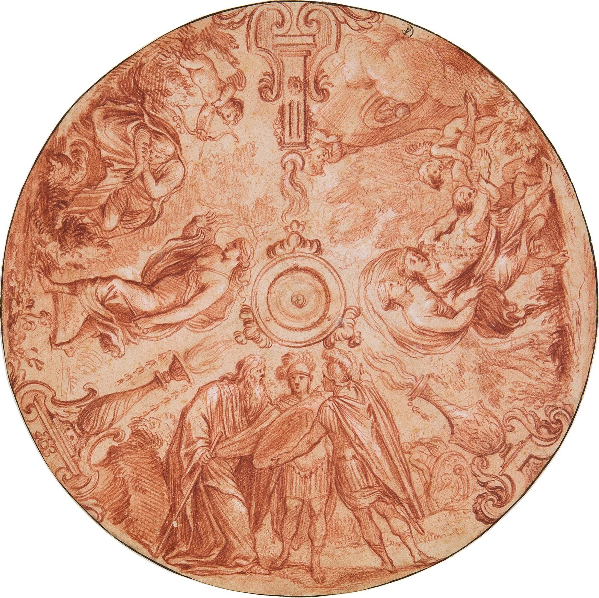 Entwurf für ein Deckengemälde: Mythologische Szenen. | Art.Salon