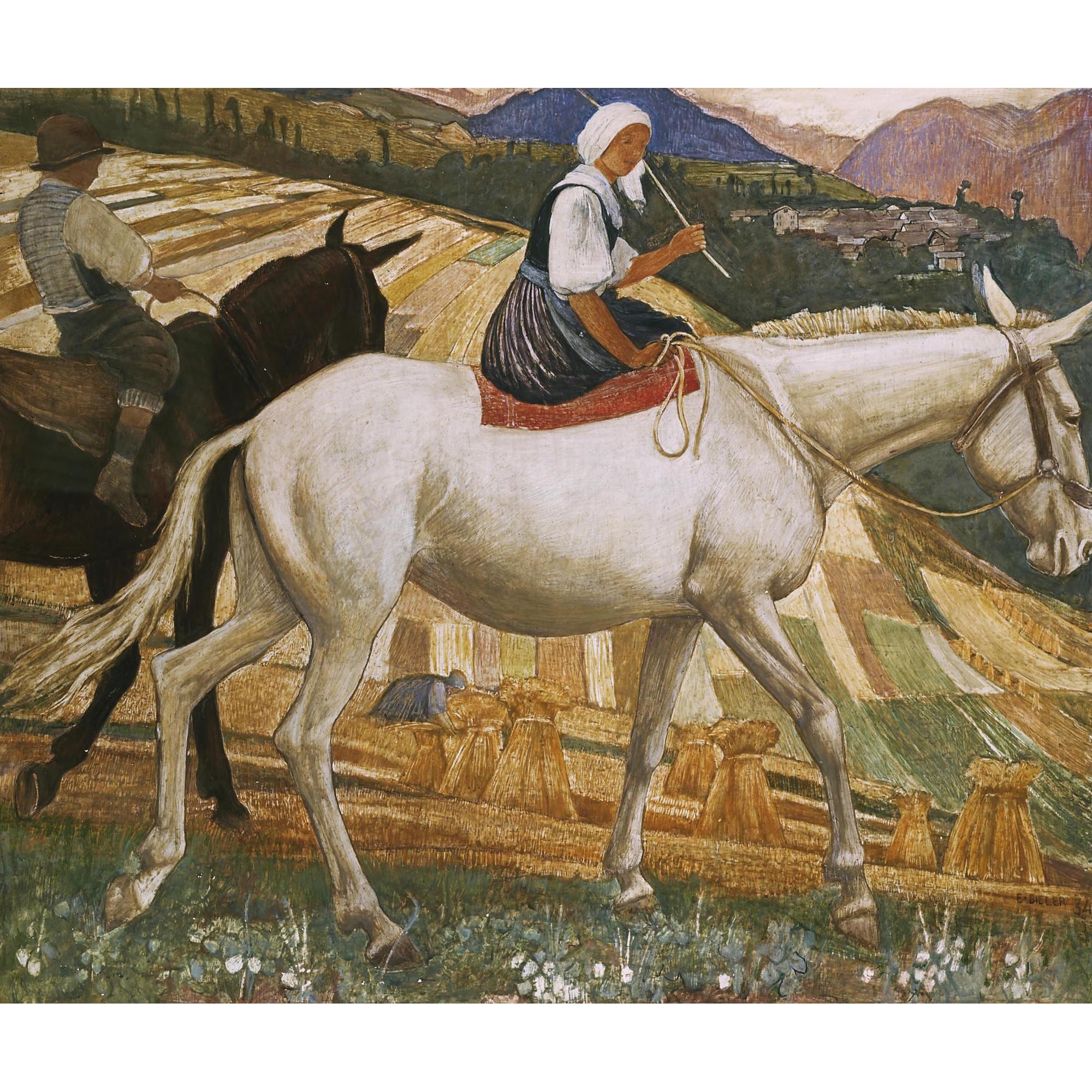 Paysanne À Dos De Mulet, 1934 Farmer'S Girl Riding A Mule, 1934 by ...