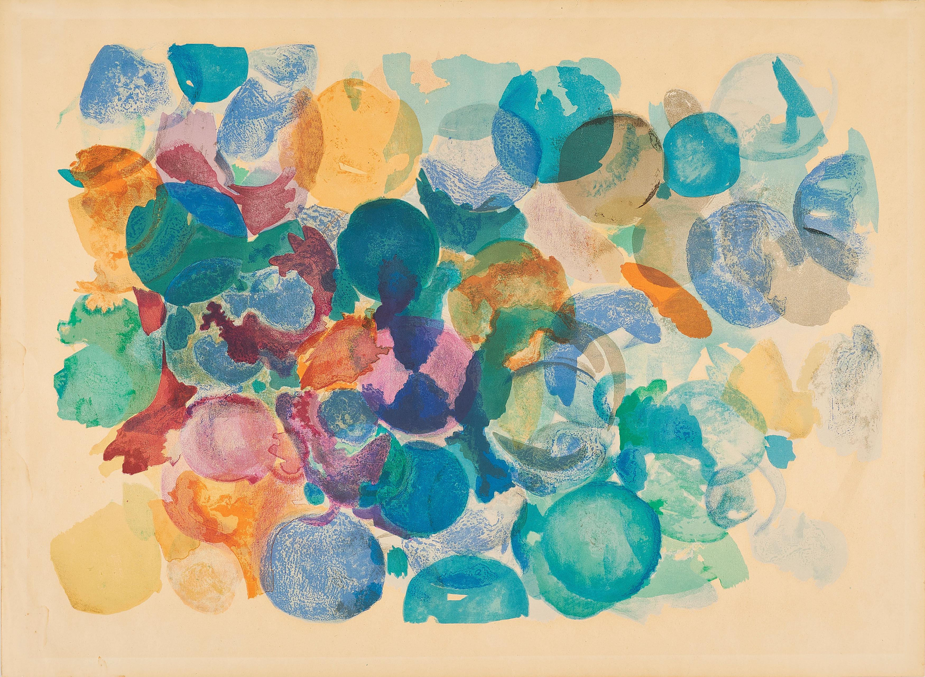 Farblitho 1961 (NOR). by Ernst Wilhelm Nay | Art.Salon