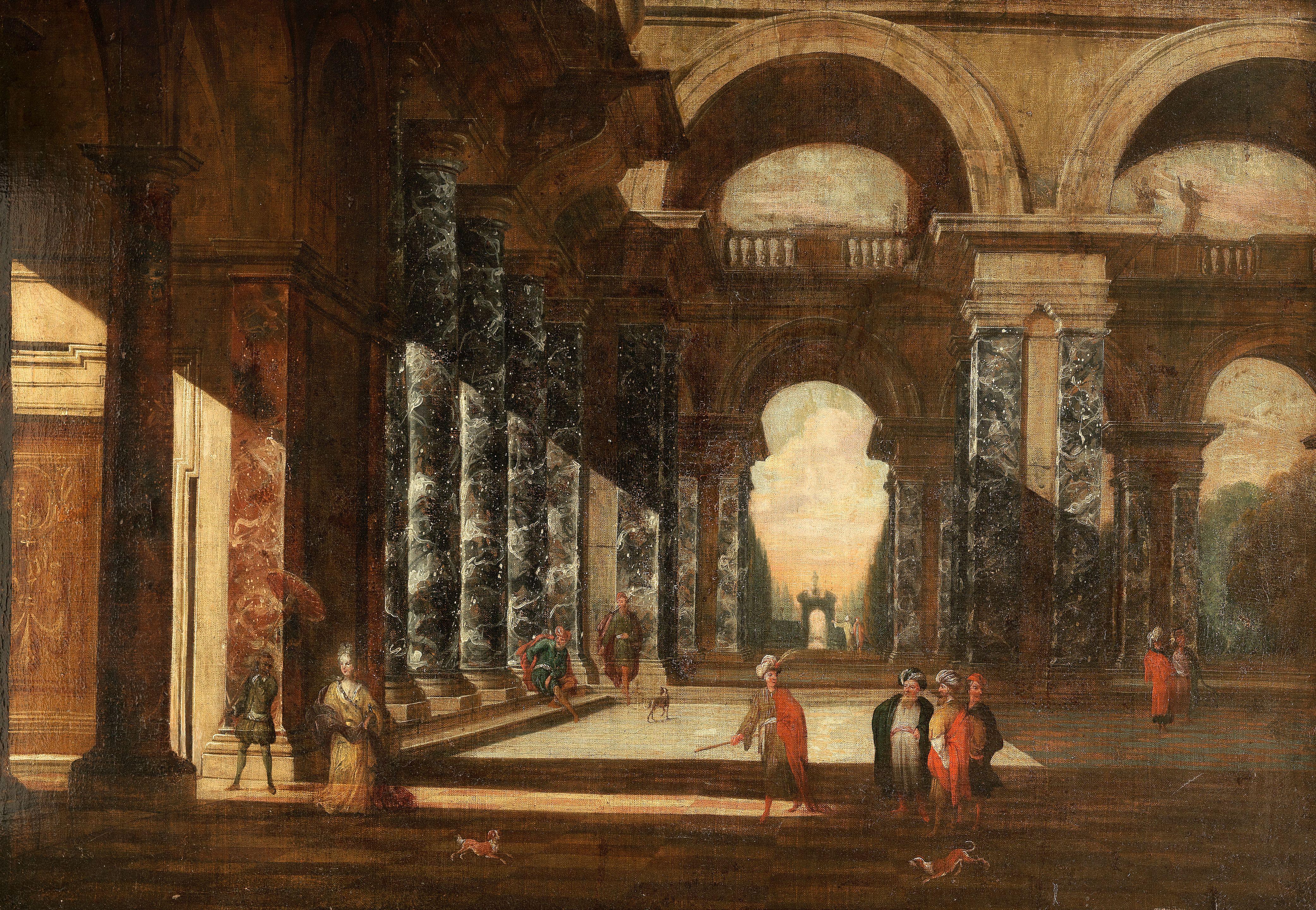 Figures In The Interior Of A Palace | Art.Salon
