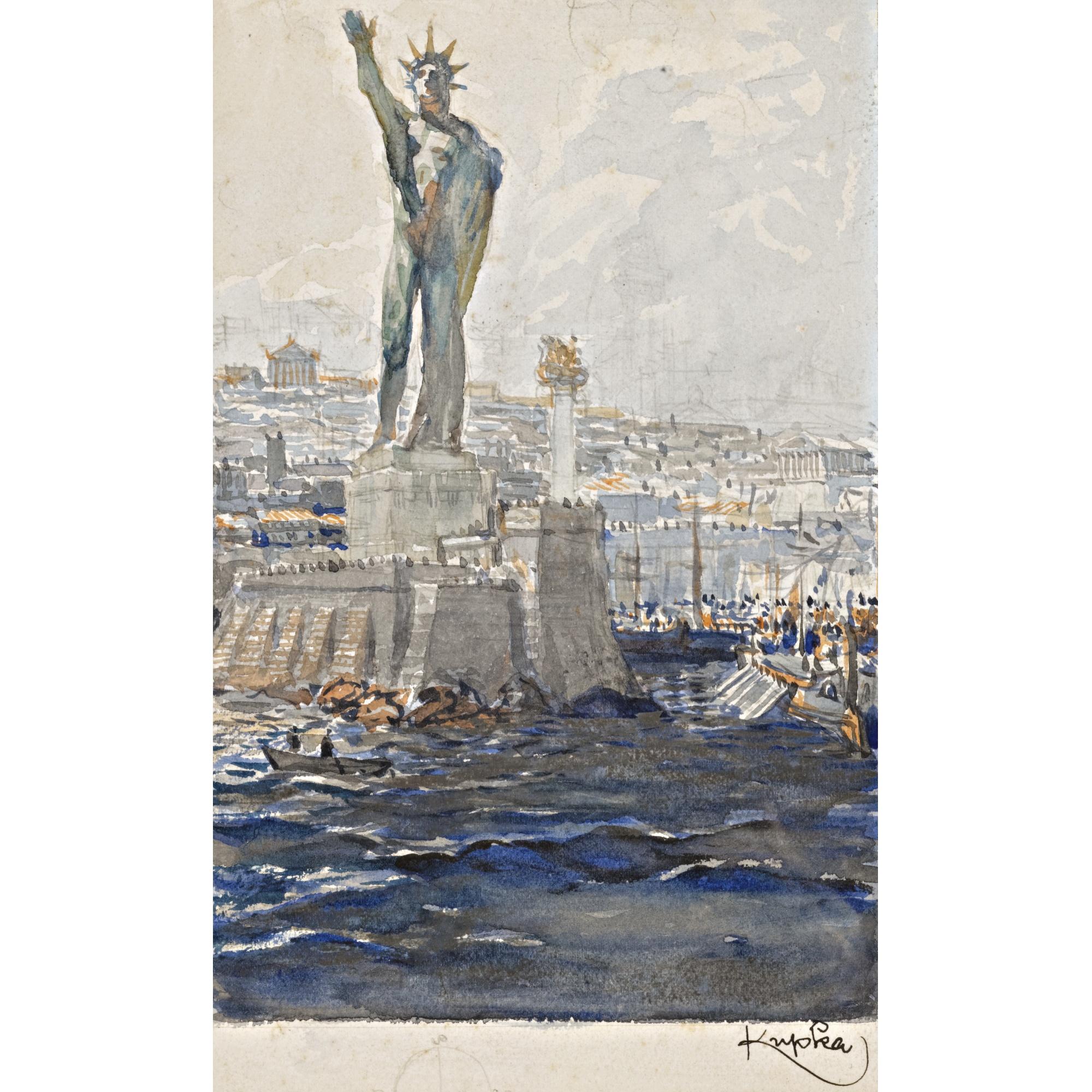Czech colossus Of Rhodes (Kolos Rhodský - Z Cyklu Sedm Divů Světa) by ...